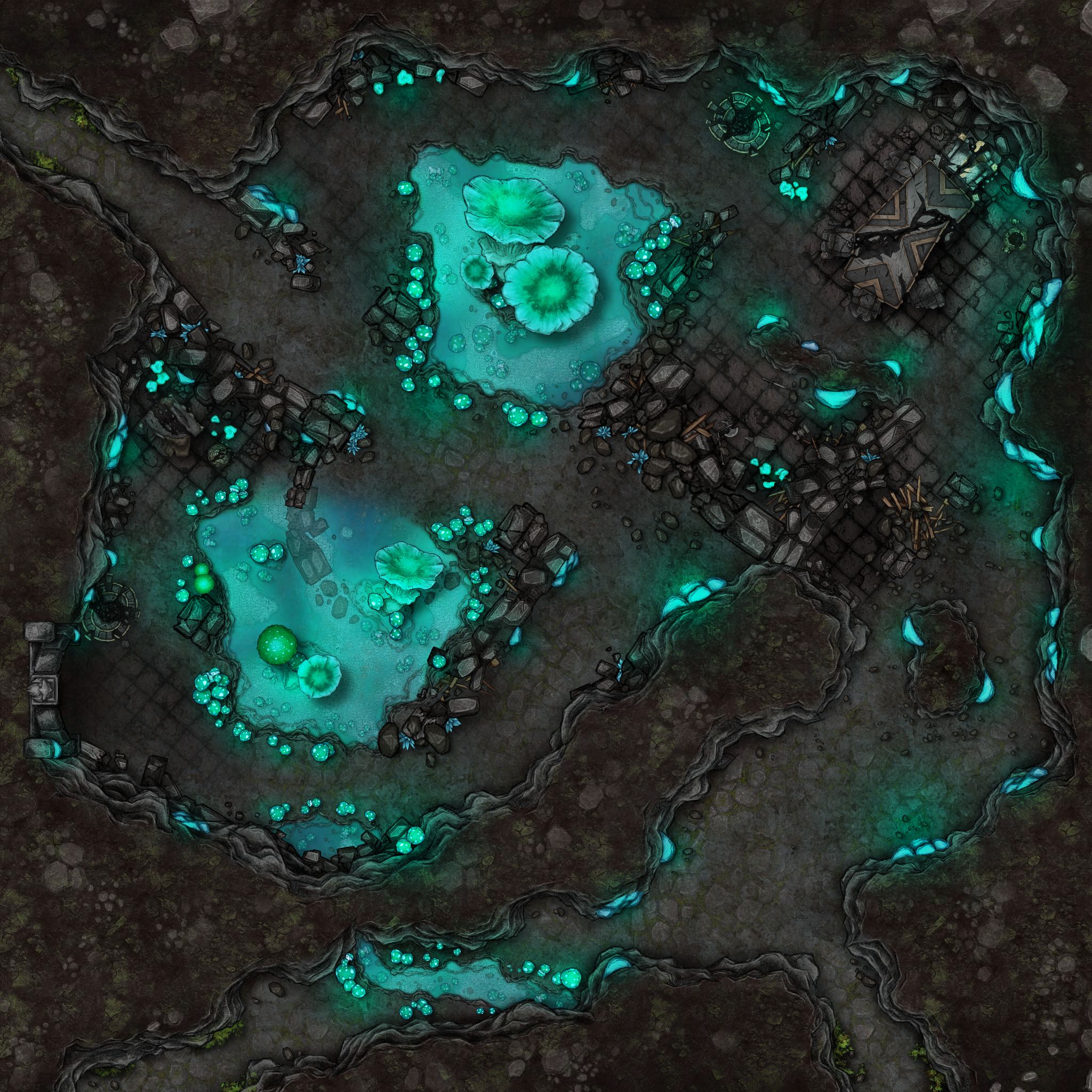 Fantasy Underground Ruins