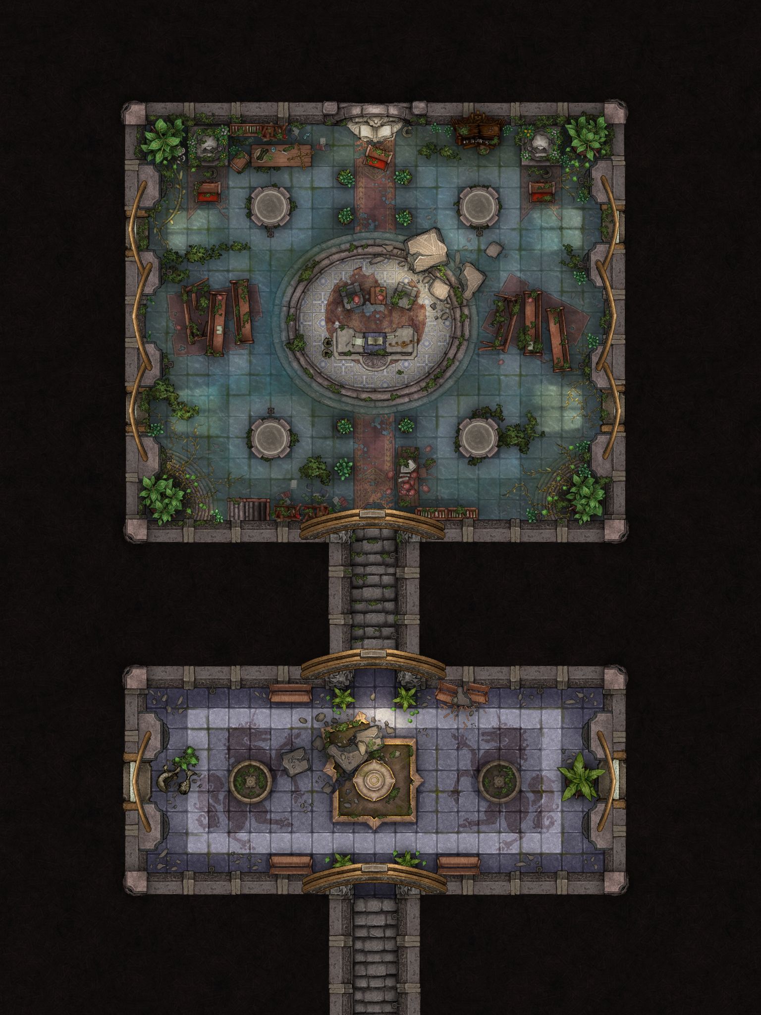 Temple of Golden Sect Ruins | Inkarnate - Create Fantasy Maps Online