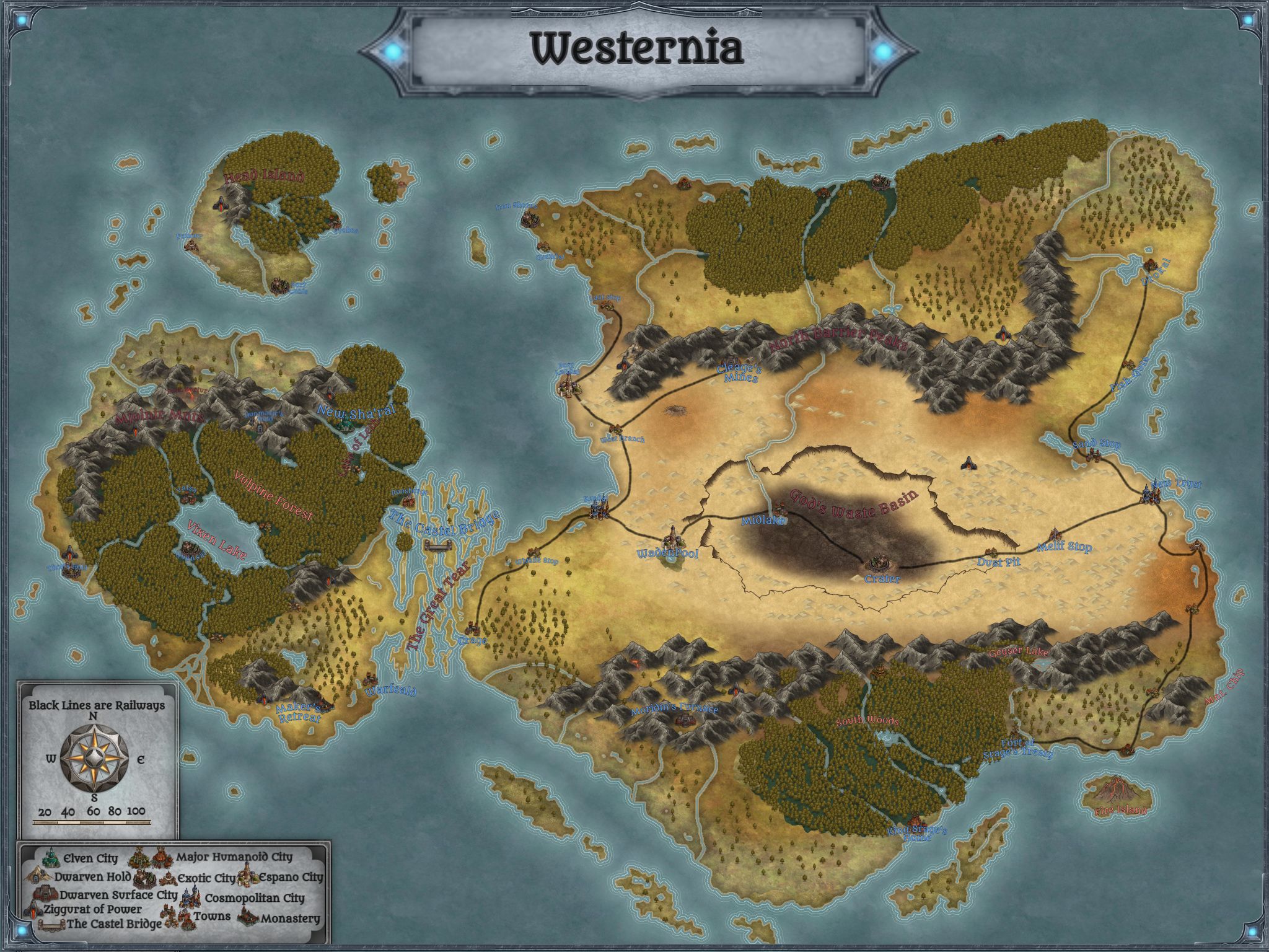Westernia | Inkarnate - Create Fantasy Maps Online