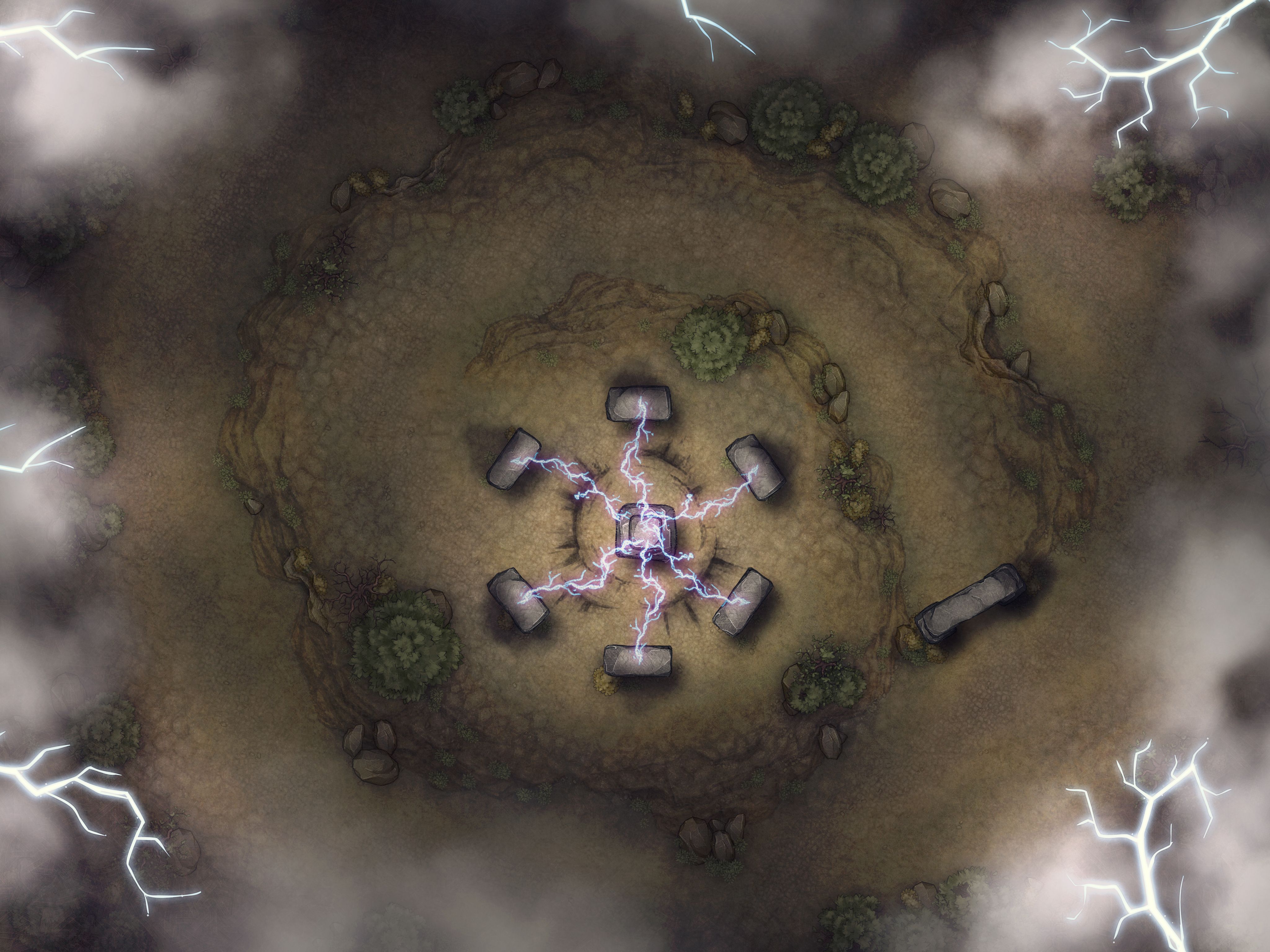 Circle of Thunder - 1 of 3 | Inkarnate - Create Fantasy Maps Online