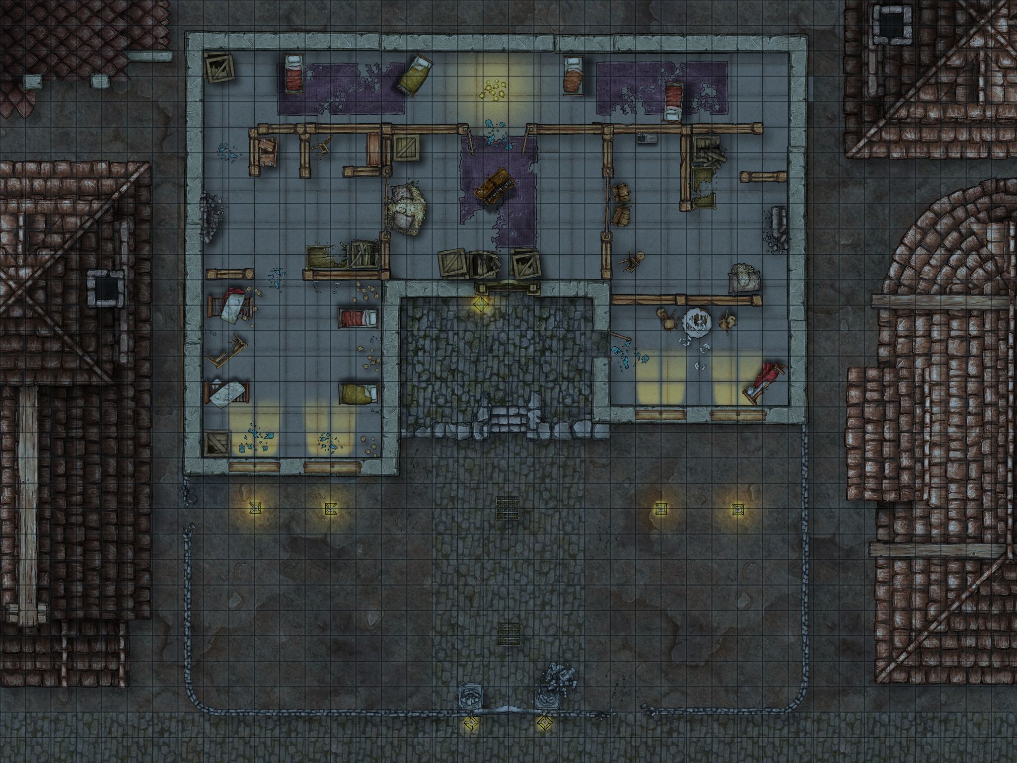 Abandoned Hospital Ward | Inkarnate - Create Fantasy Maps Online