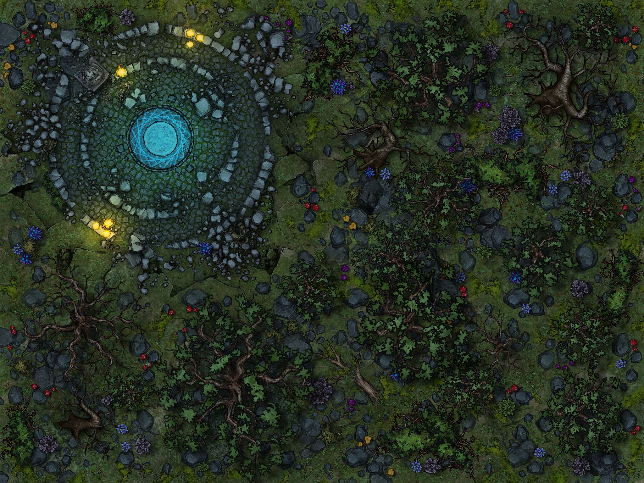 Forest Ruin | Inkarnate - Create Fantasy Maps Online