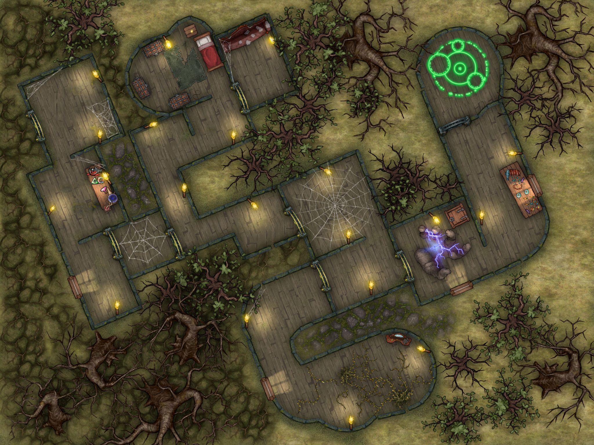 Witch's swamp | Inkarnate - Create Fantasy Maps Online