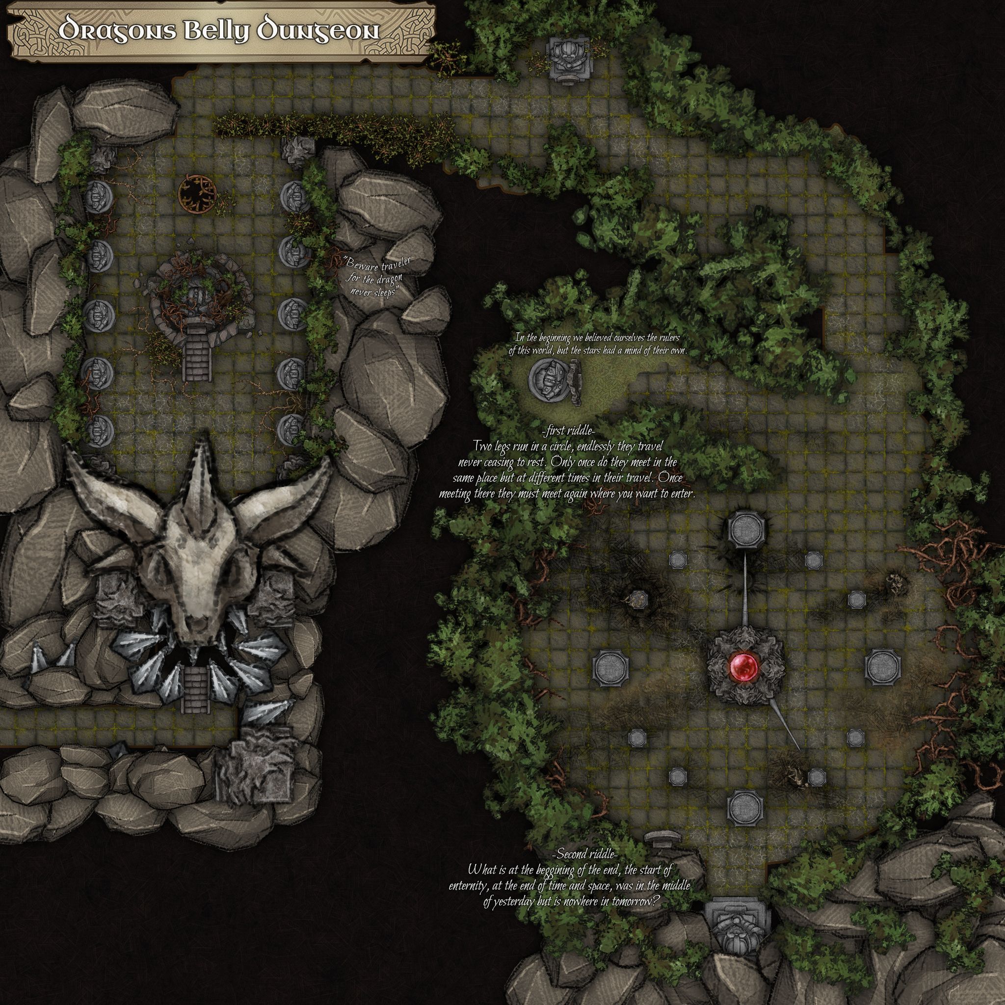 The Dragons dungeon | Inkarnate - Create Fantasy Maps Online