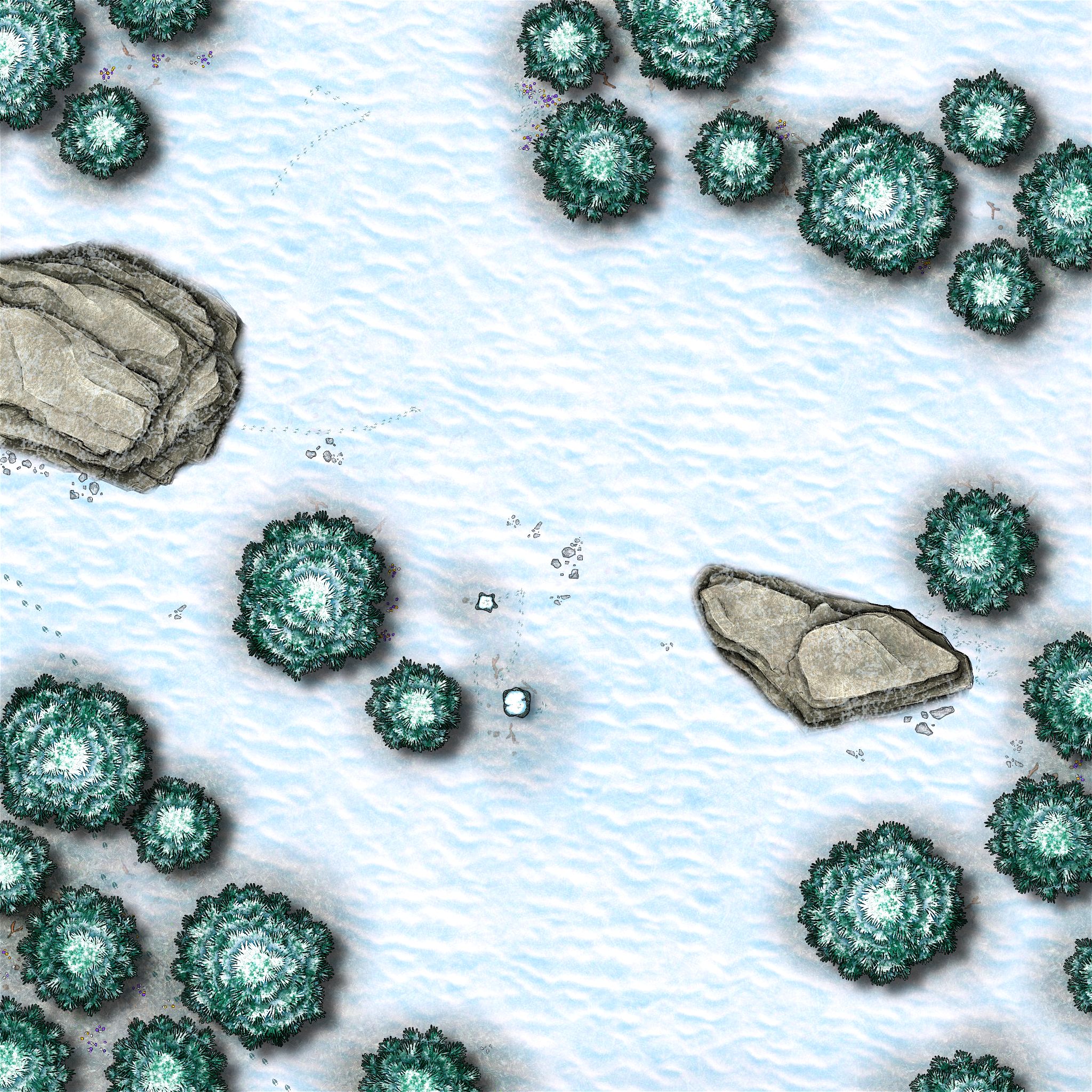 Icewind Dale - Crocus and Animal Tracks | Inkarnate - Create Fantasy ...