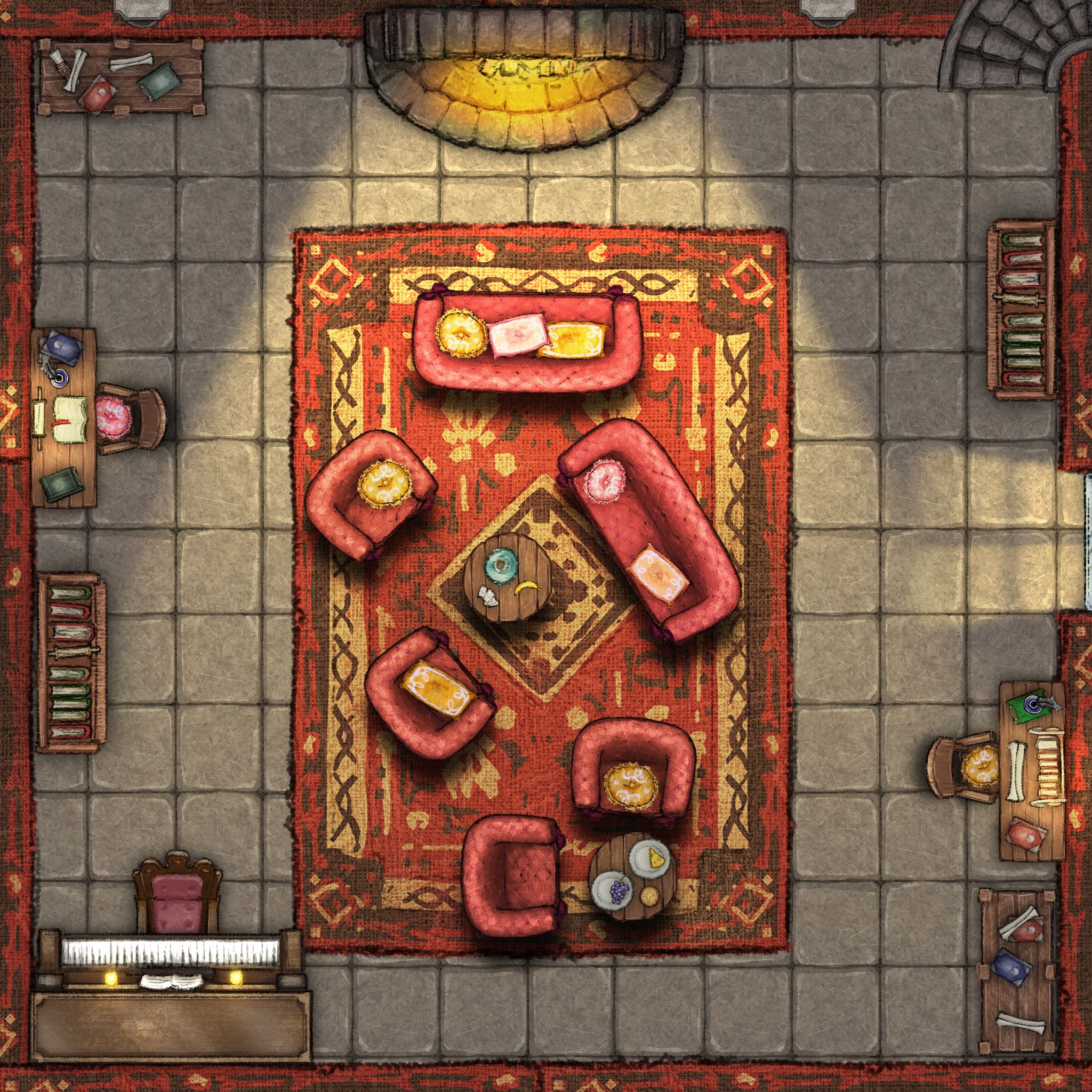 Harry Potter - Griffindor's Common Room | Inkarnate - Create Fantasy ...