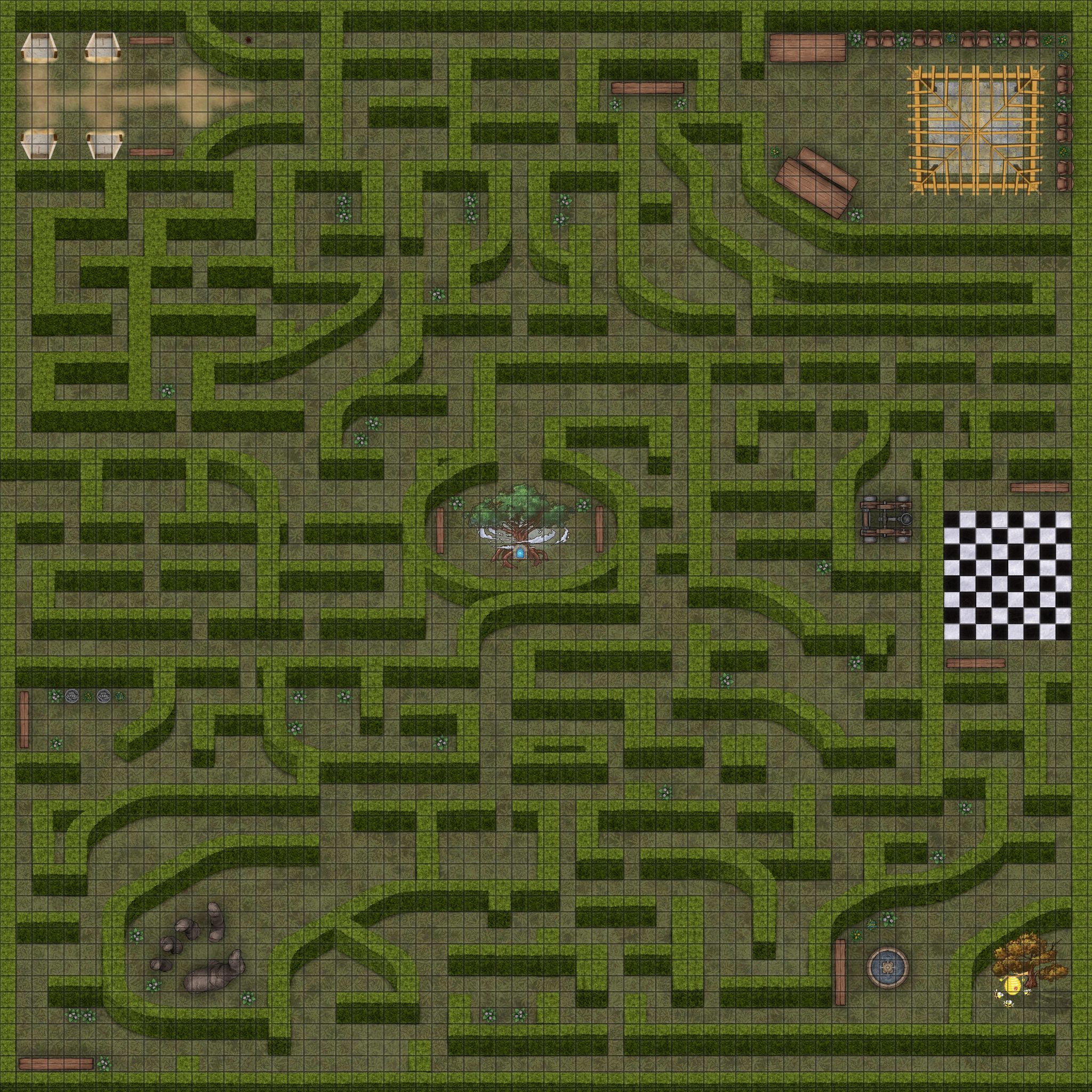 Hedge Maze | Inkarnate - Create Fantasy Maps Online