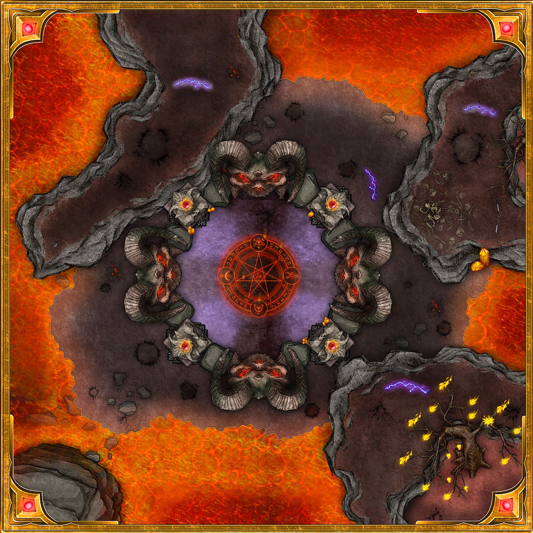 Fire Plane Portal Landing | Inkarnate - Create Fantasy Maps Online