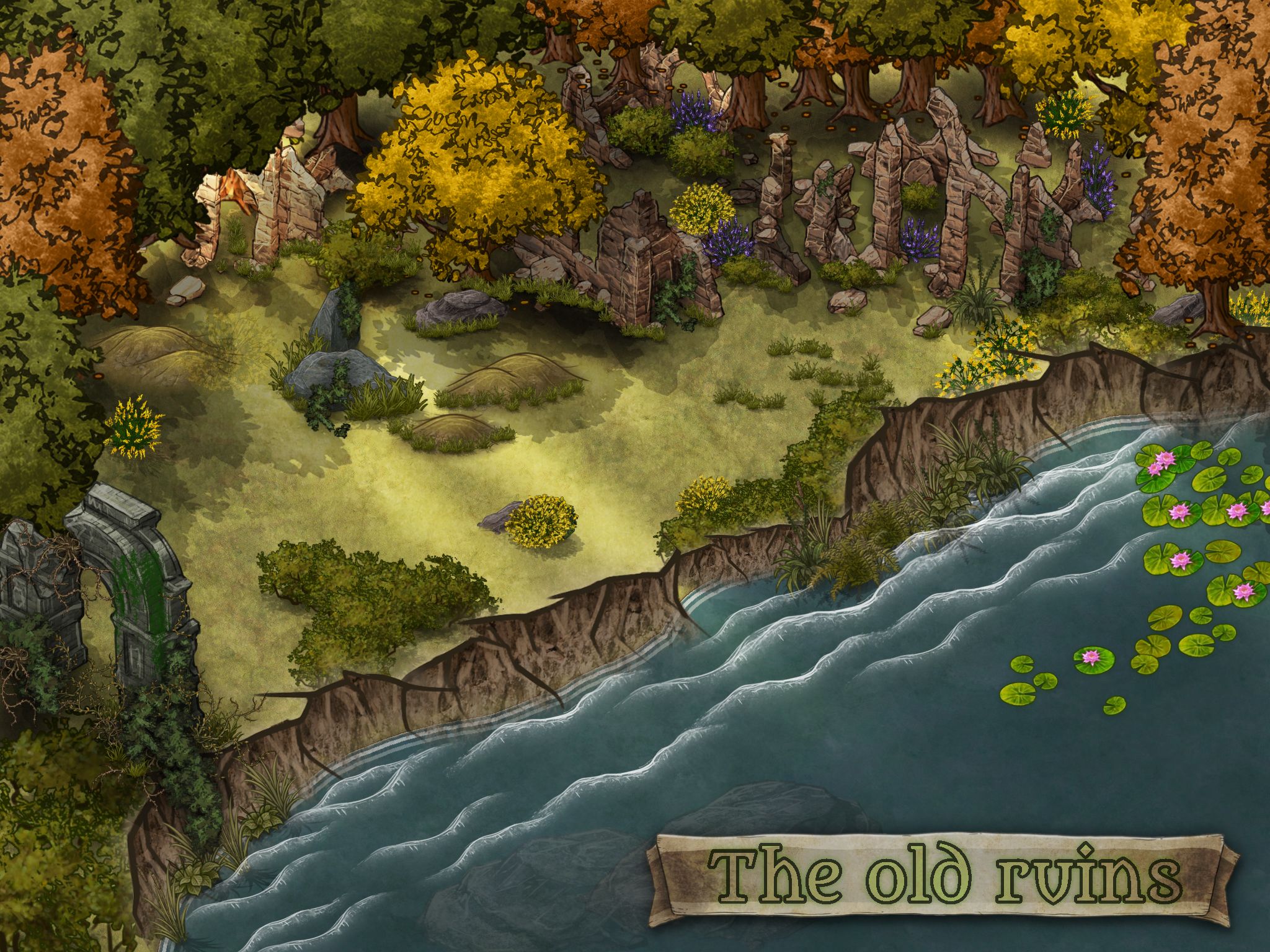 Hidden Ruins | Inkarnate - Create Fantasy Maps Online