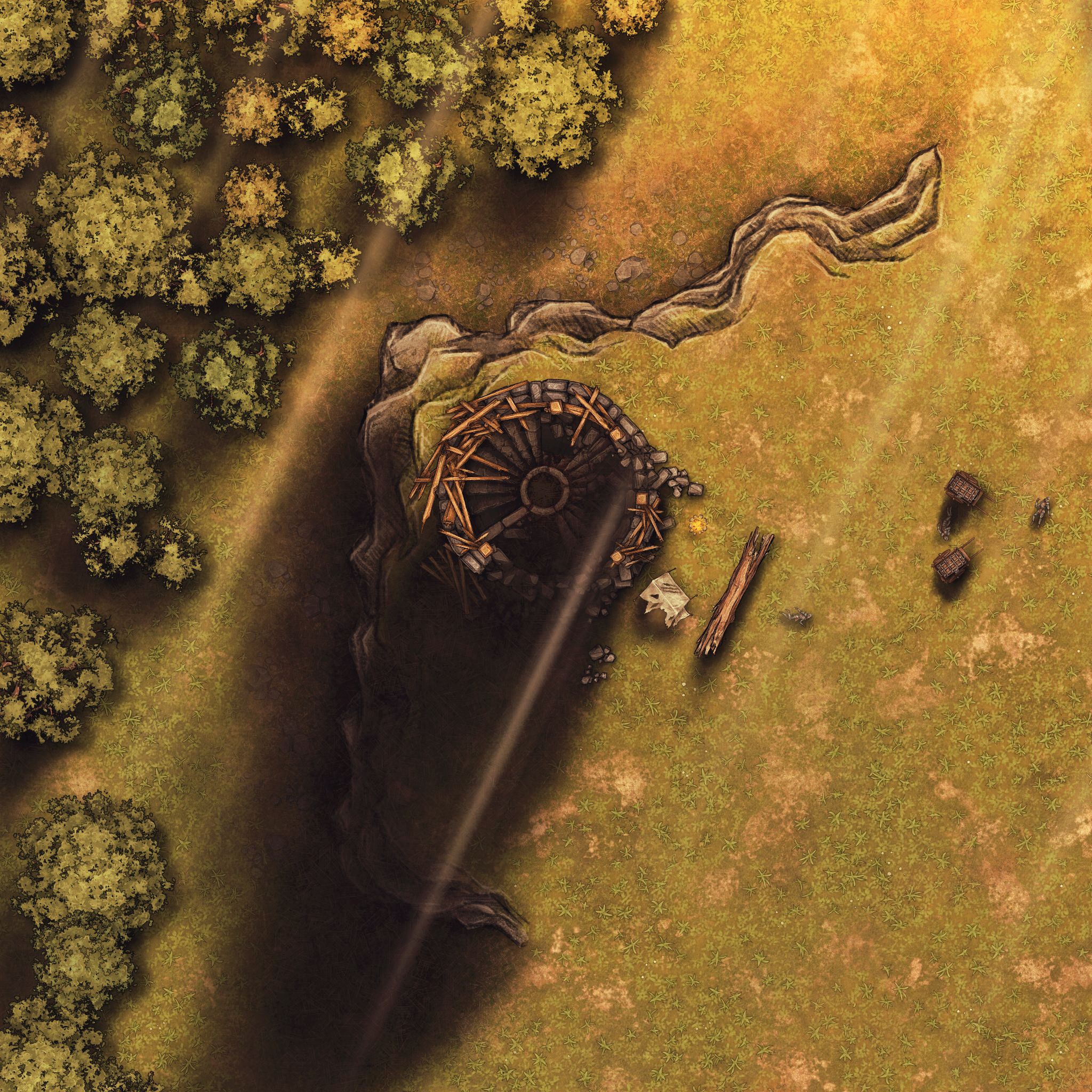 Shattered Watchtower | Inkarnate - Create Fantasy Maps Online