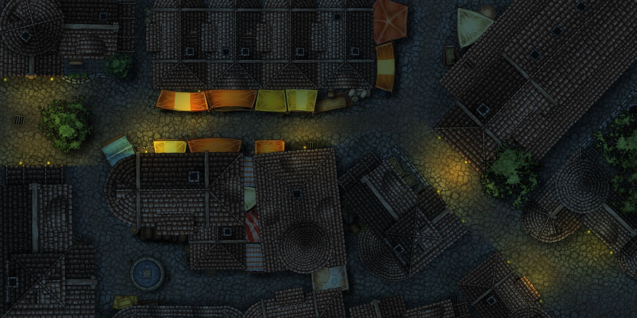 Street (night) | Inkarnate - Create Fantasy Maps Online
