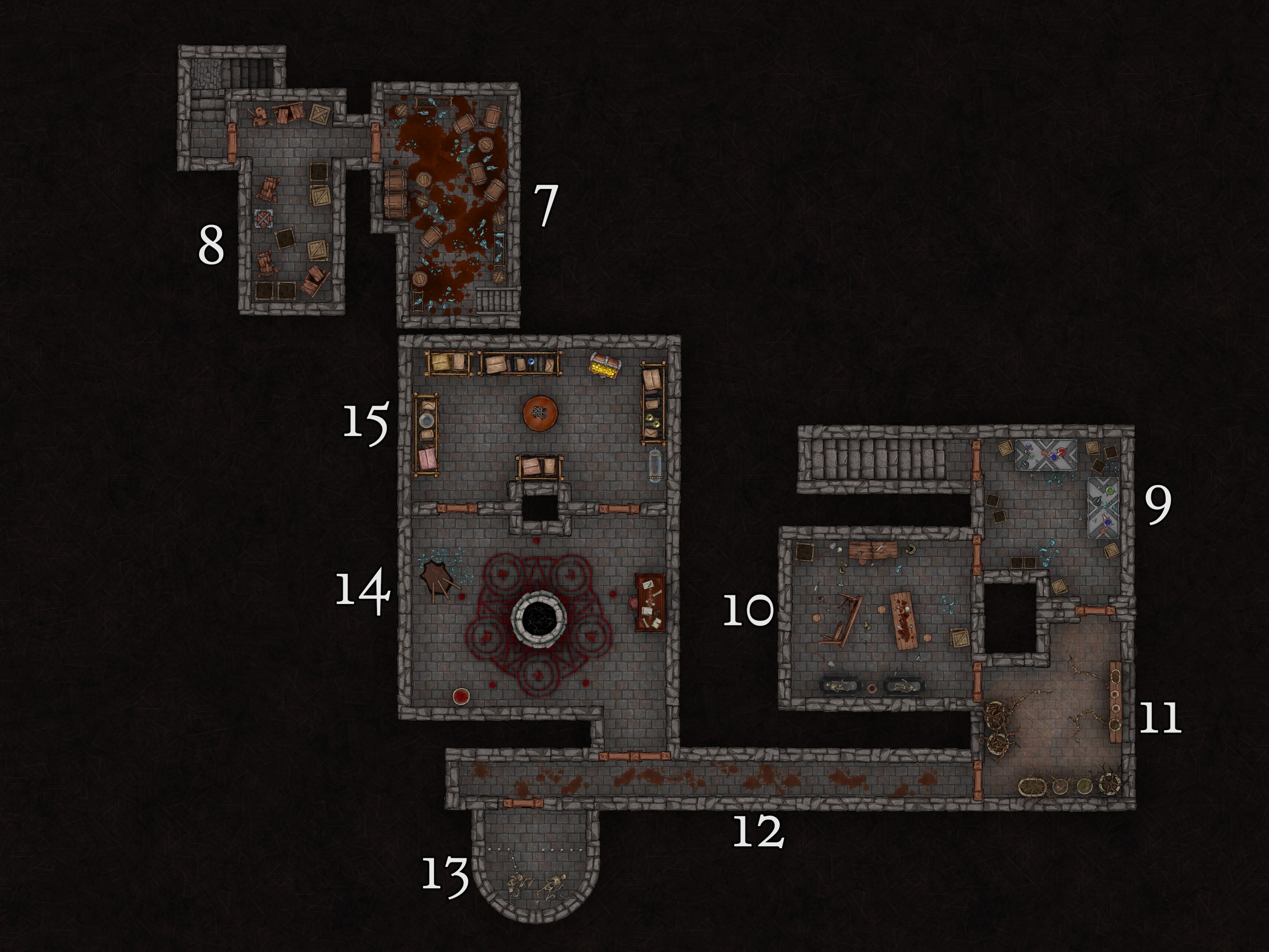 Gnoll Tower Basement | Inkarnate - Create Fantasy Maps Online