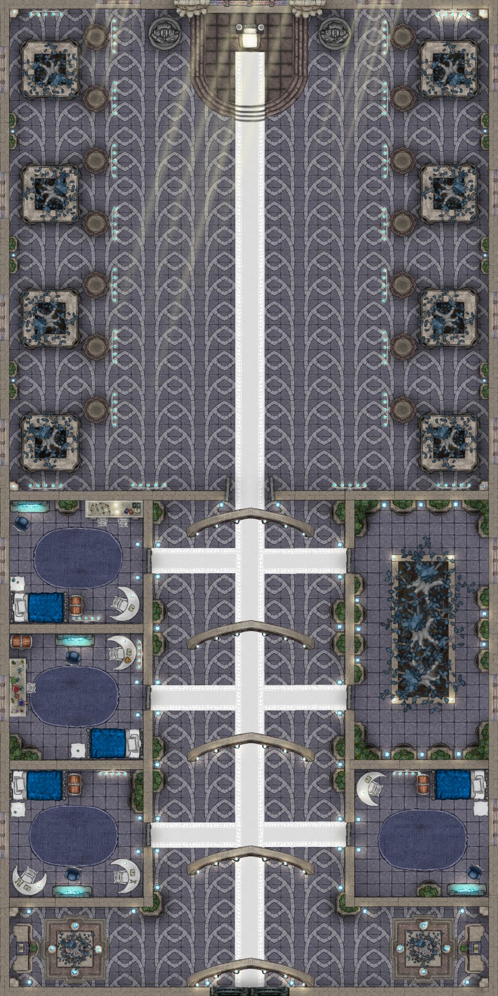 Moon Elf Throne Room | Inkarnate - Create Fantasy Maps Online