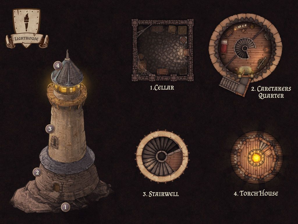 Lighthouse Encounter | Inkarnate - Create Fantasy Maps Online