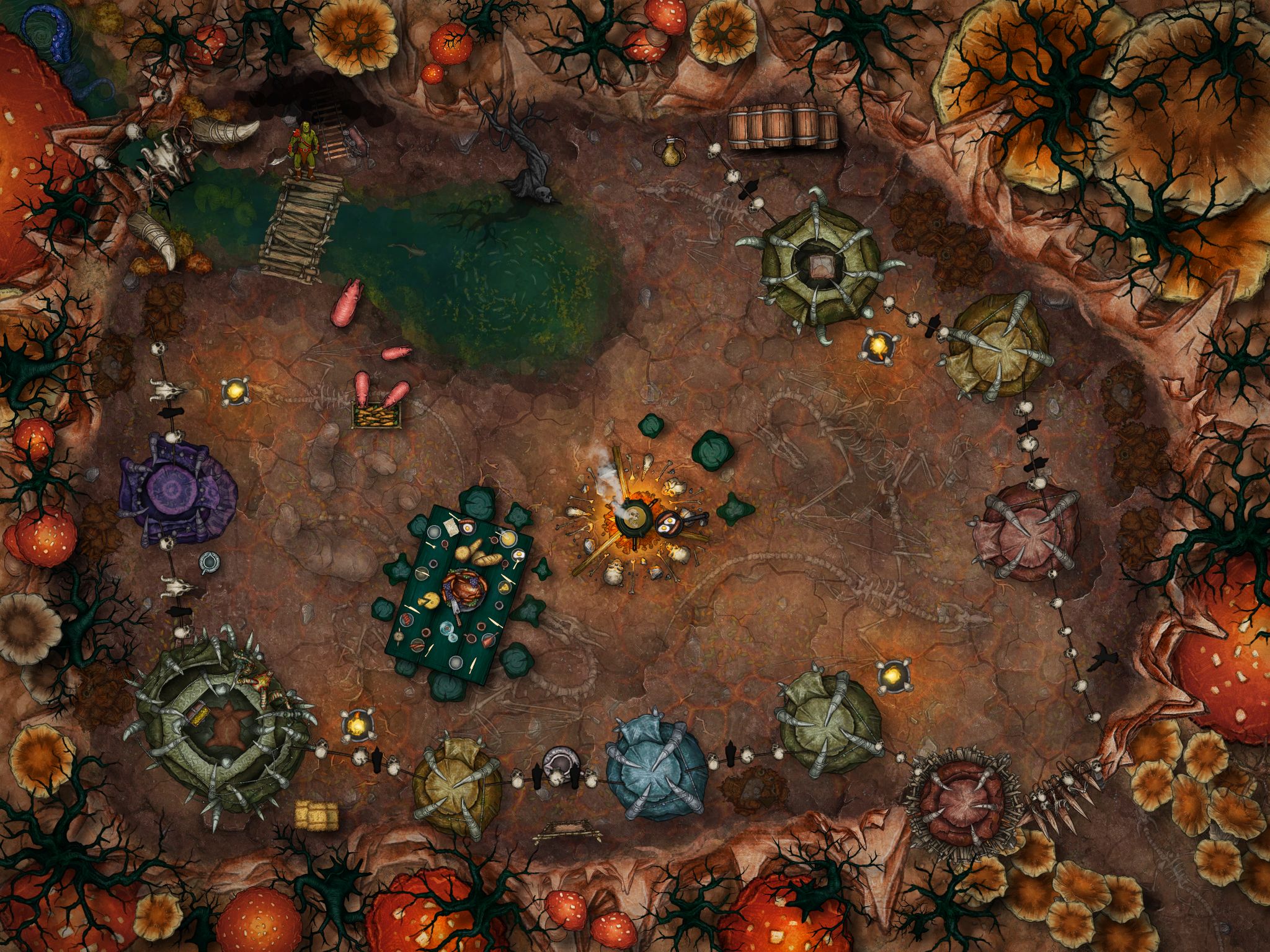 Orc Encampment (contest entry) | Inkarnate - Create Fantasy Maps Online