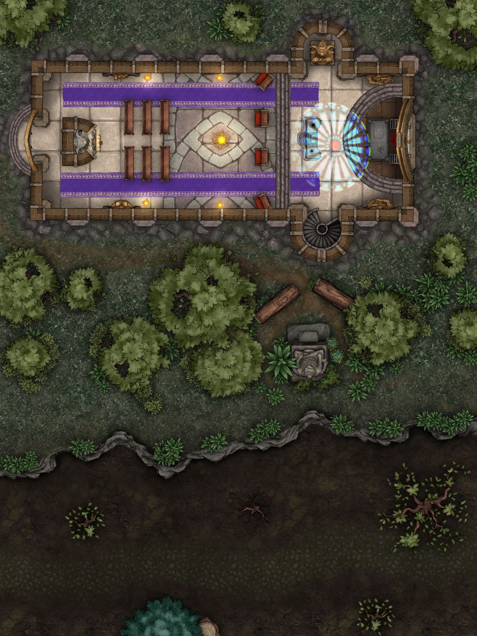 Temple the all seeing eye | Inkarnate - Create Fantasy Maps Online