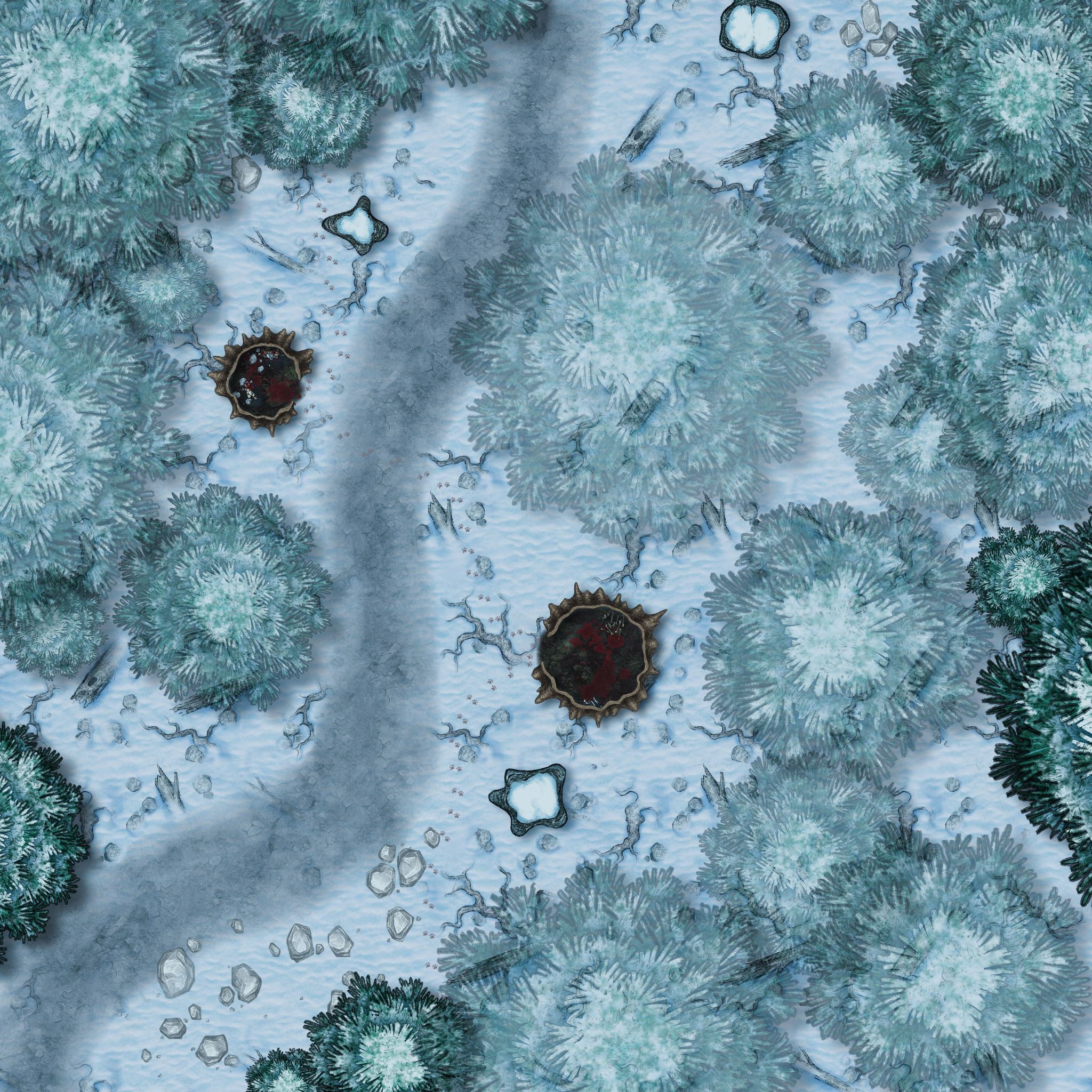 Snowy path 1 | Inkarnate - Create Fantasy Maps Online