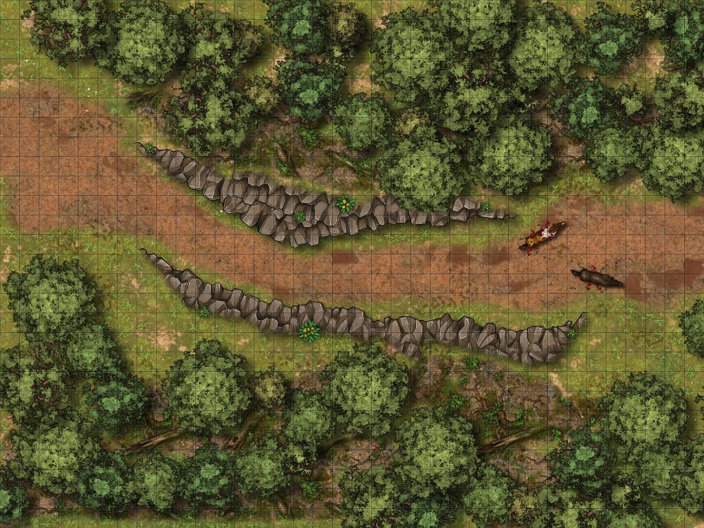 LMOP triboar trail ambush | Inkarnate - Create Fantasy Maps Online