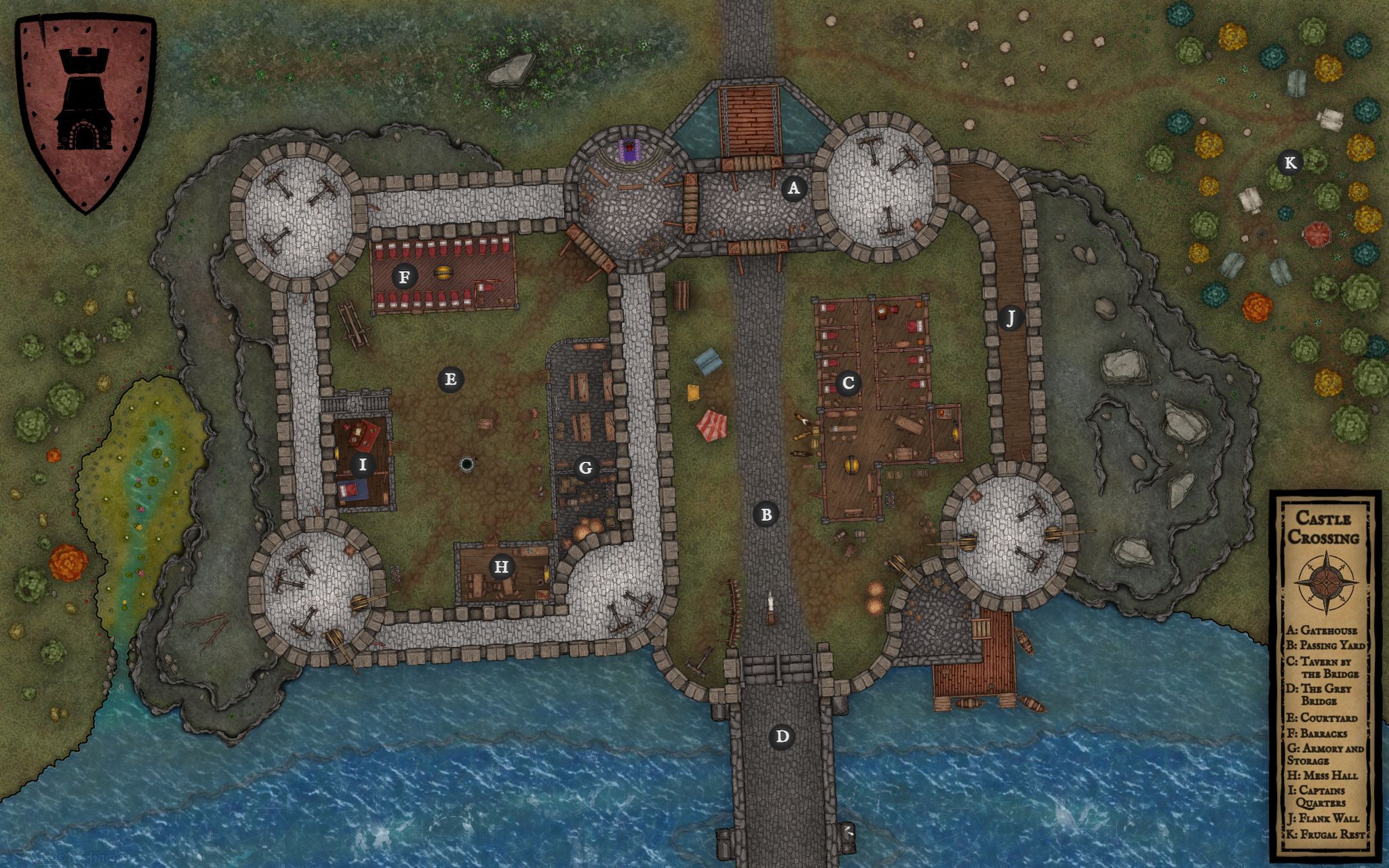 Castle Crossing - Inside | Inkarnate - Create Fantasy Maps Online