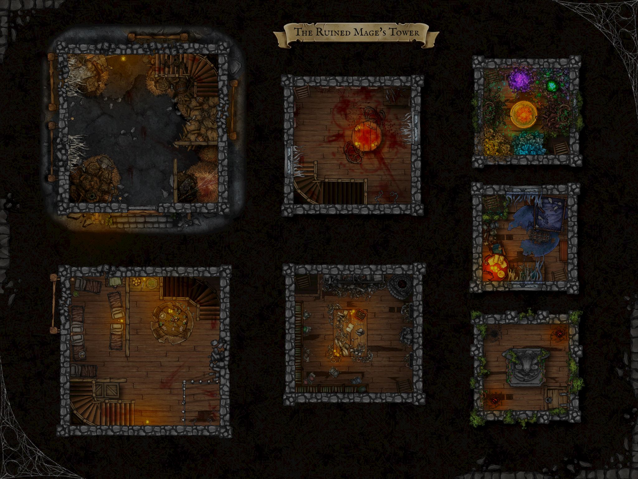 The Ruined Mage's Tower | Inkarnate - Create Fantasy Maps Online