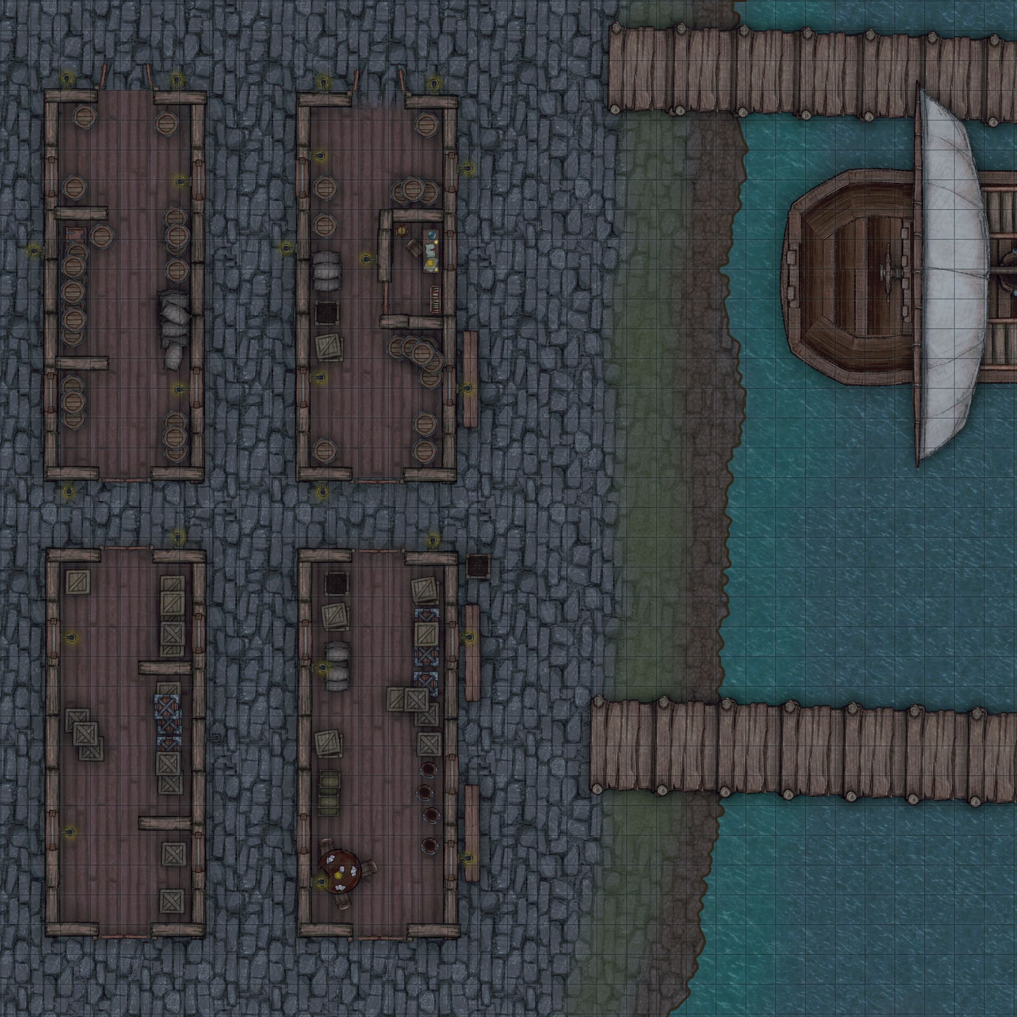 Sumpter Coast Docks | Inkarnate - Create Fantasy Maps Online