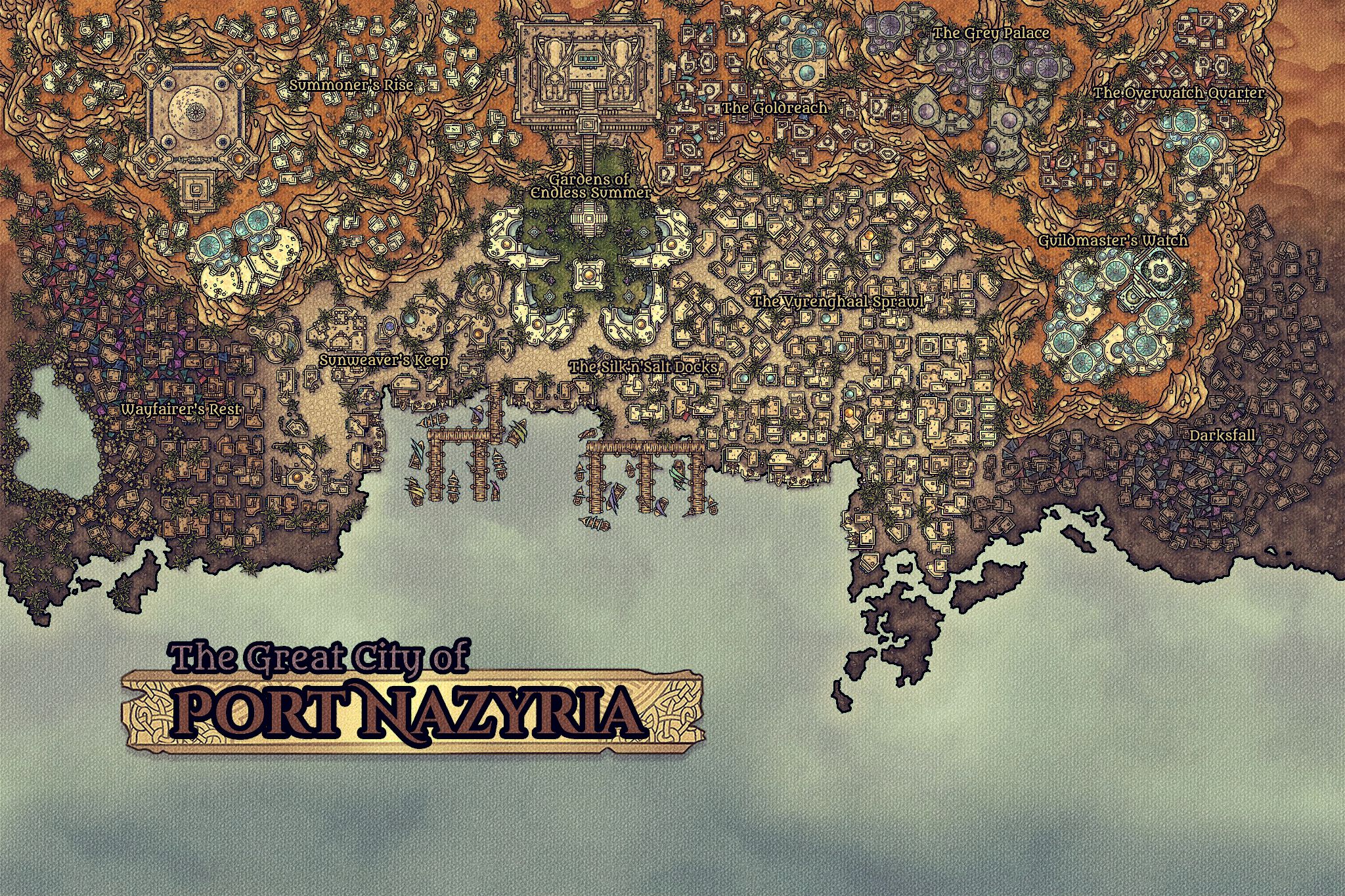 Port Nazyria | Inkarnate - Create Fantasy Maps Online