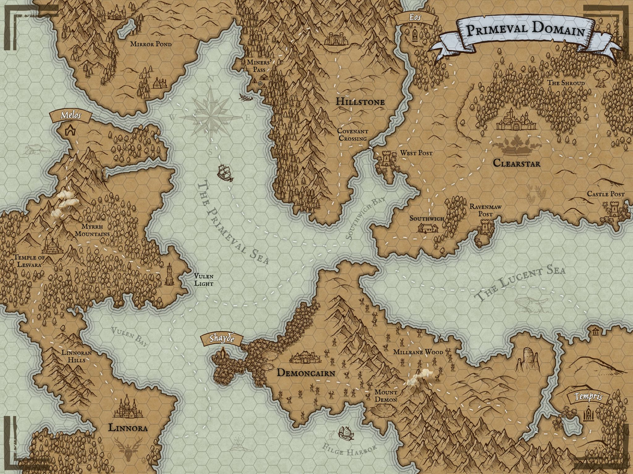The Primeval Domain | Inkarnate - Create Fantasy Maps Online