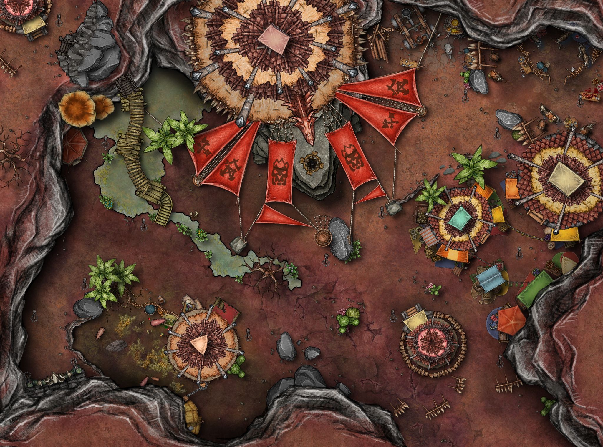 Orc Village | Inkarnate - Create Fantasy Maps Online