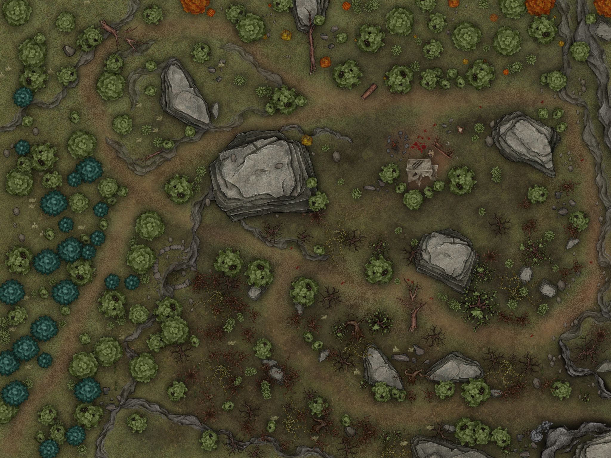 Forest Swamp | Inkarnate - Create Fantasy Maps Online