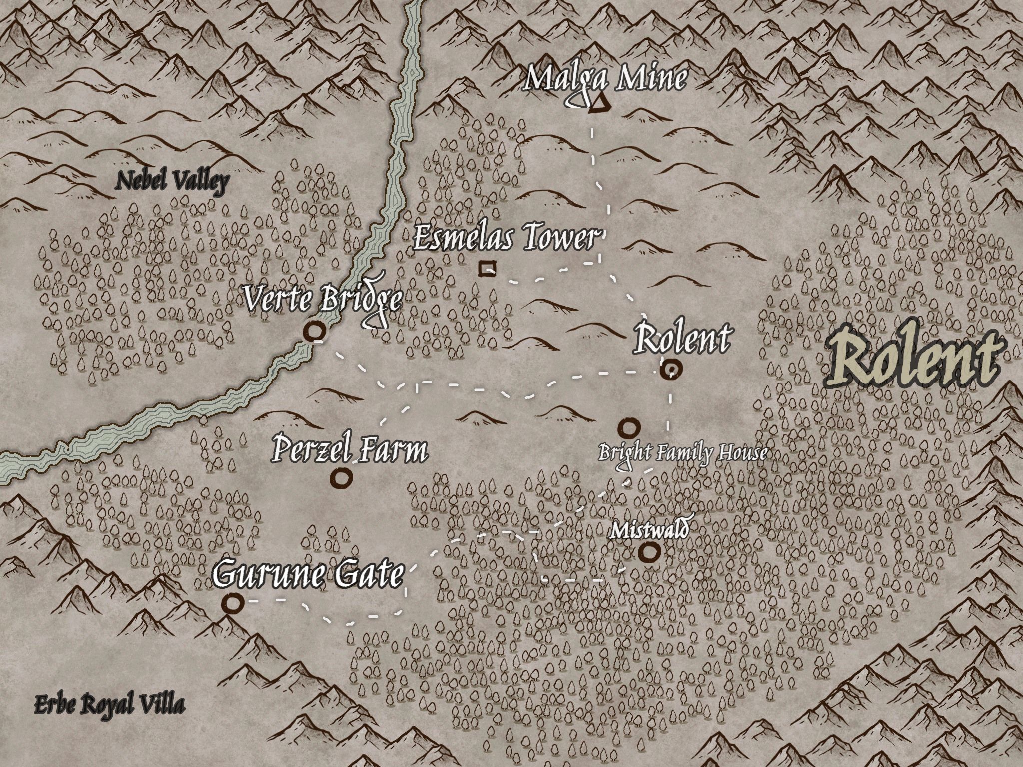 Rolent's Region | Inkarnate - Create Fantasy Maps Online