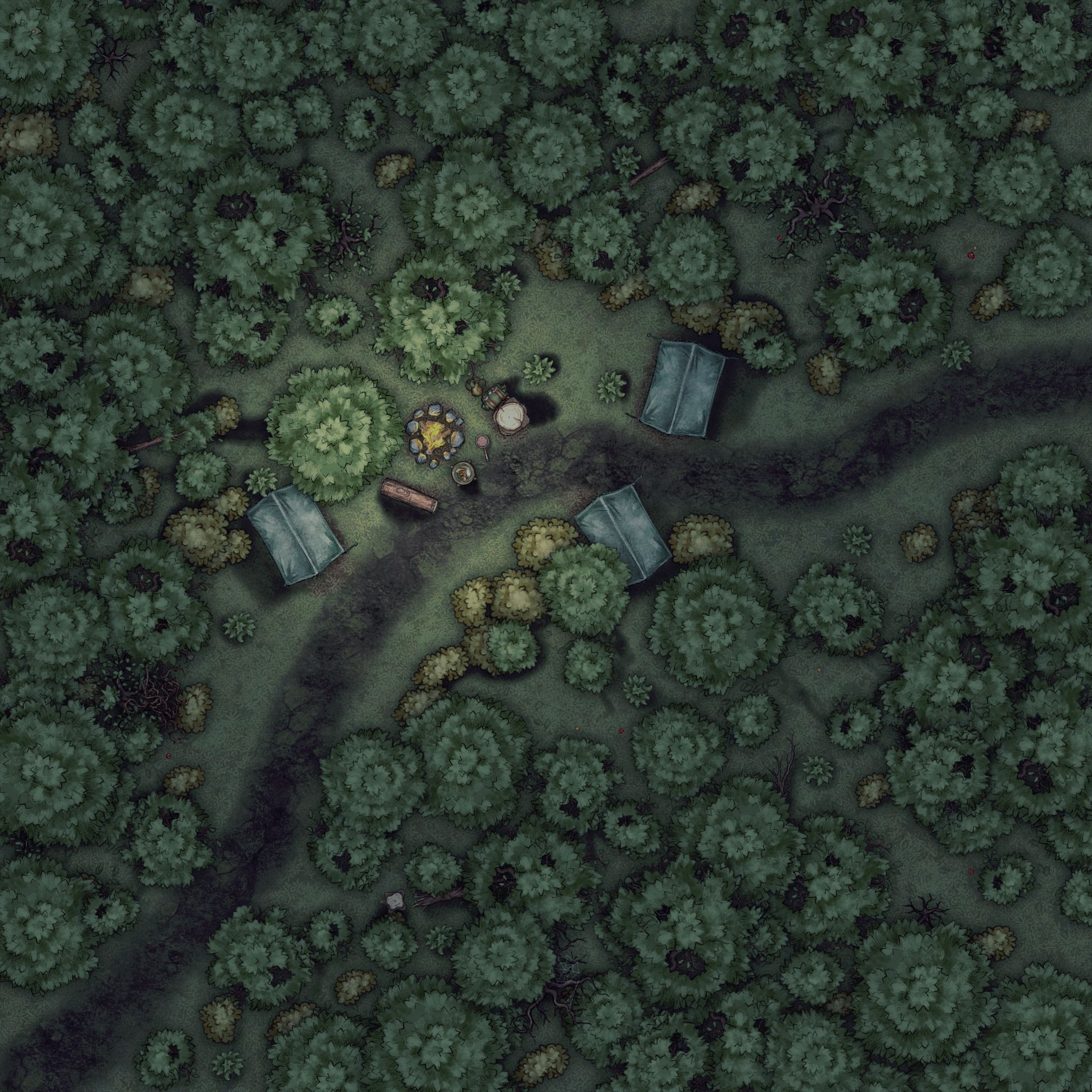 Night Road Side Encounter | Inkarnate - Create Fantasy Maps Online