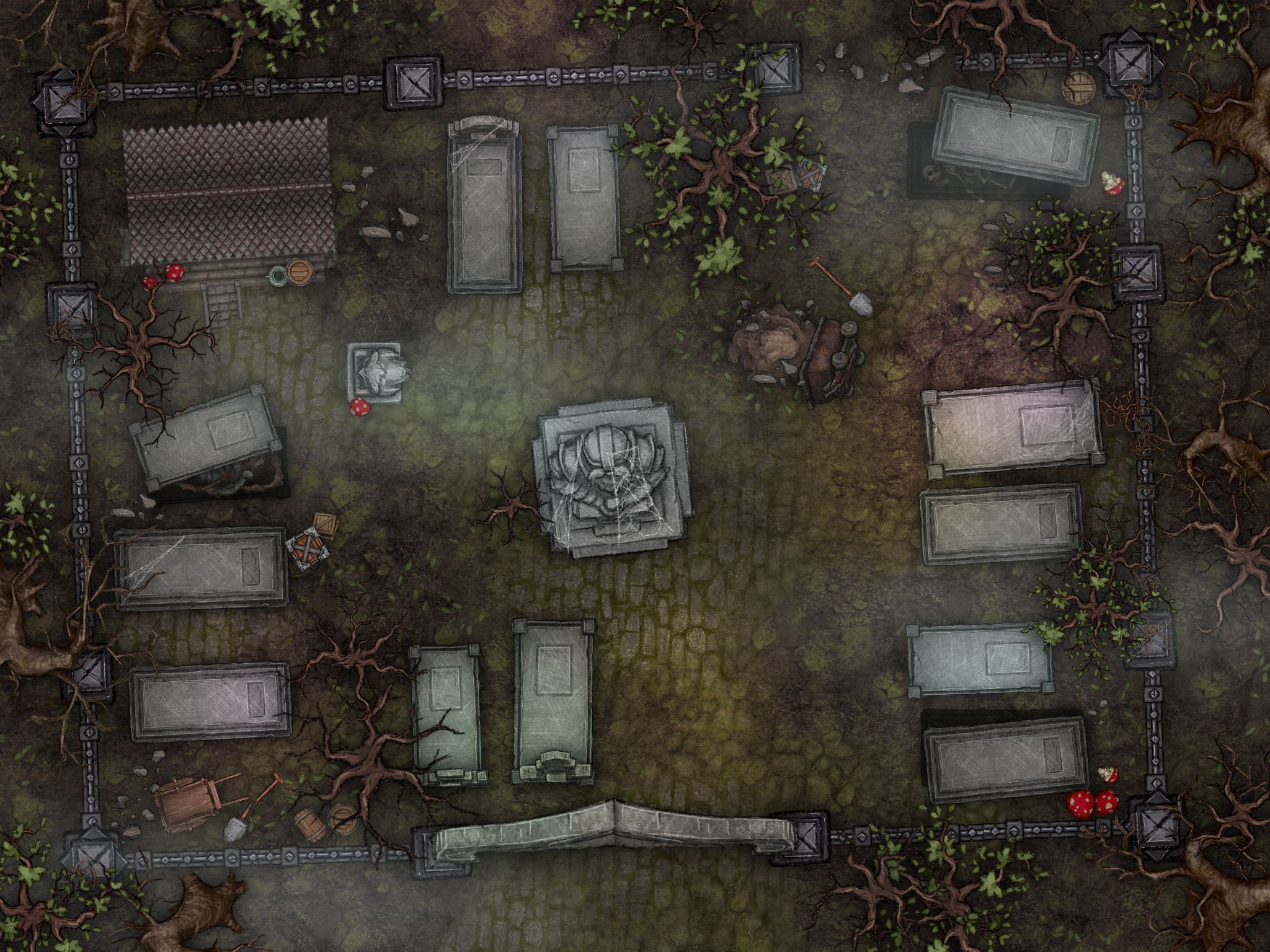 Zombie Graveyard | Inkarnate - Create Fantasy Maps Online