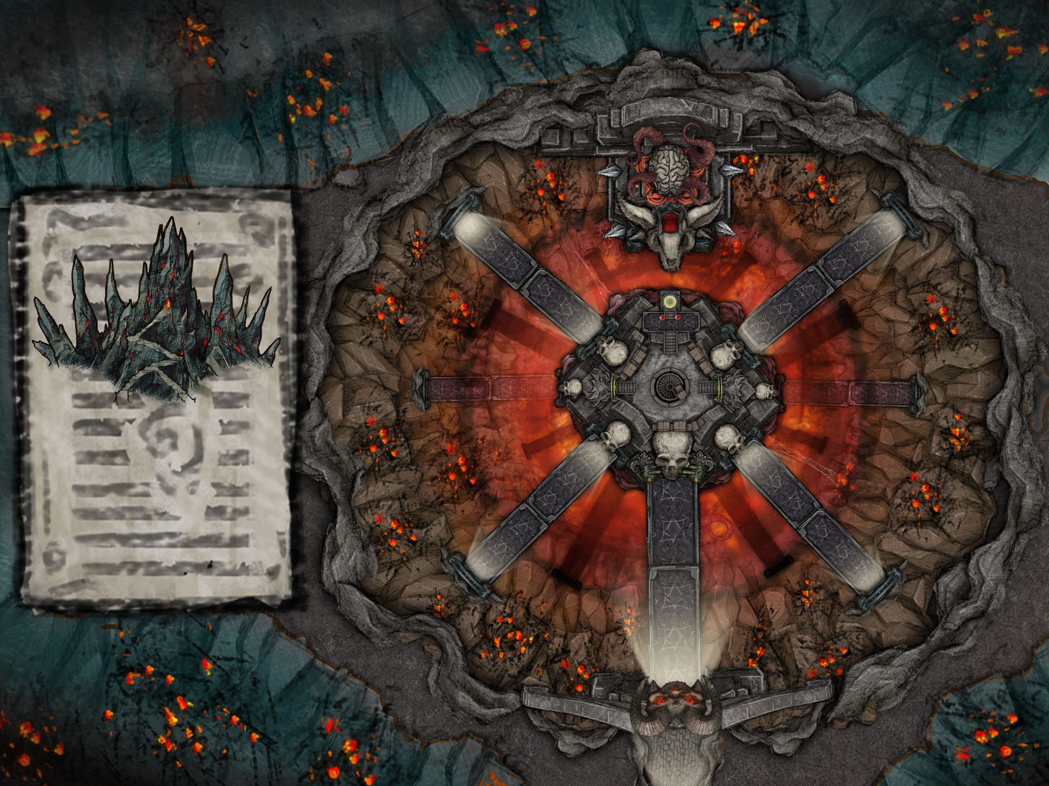 Evil fortress | Inkarnate - Create Fantasy Maps Online