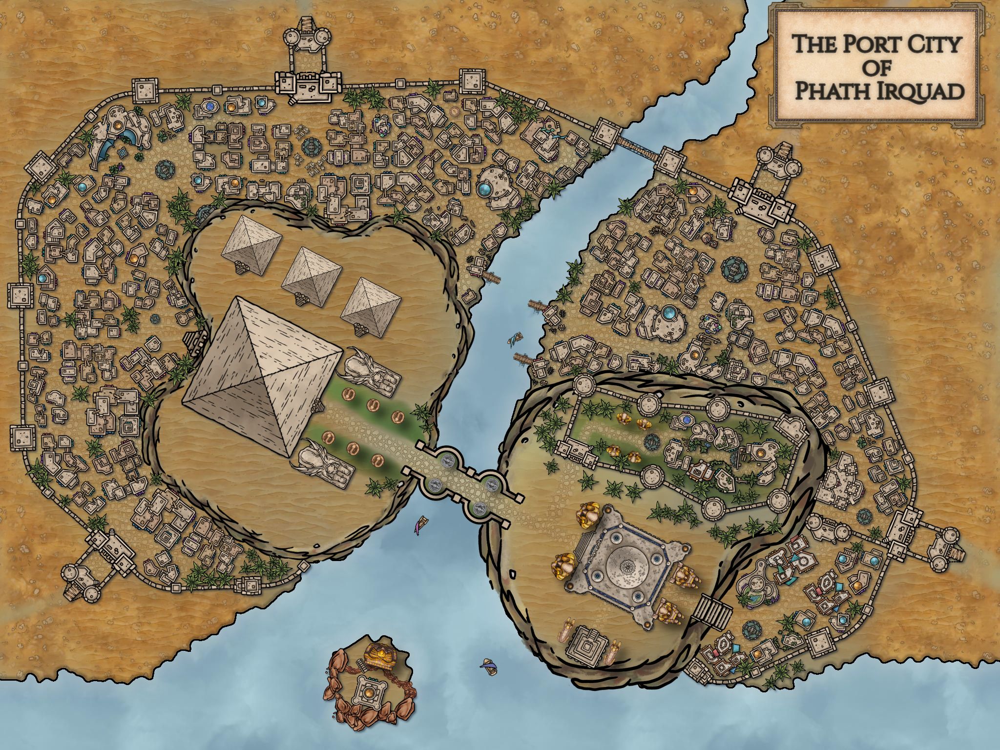 Desert Contest - Phath Irquad | Inkarnate - Create Fantasy Maps Online