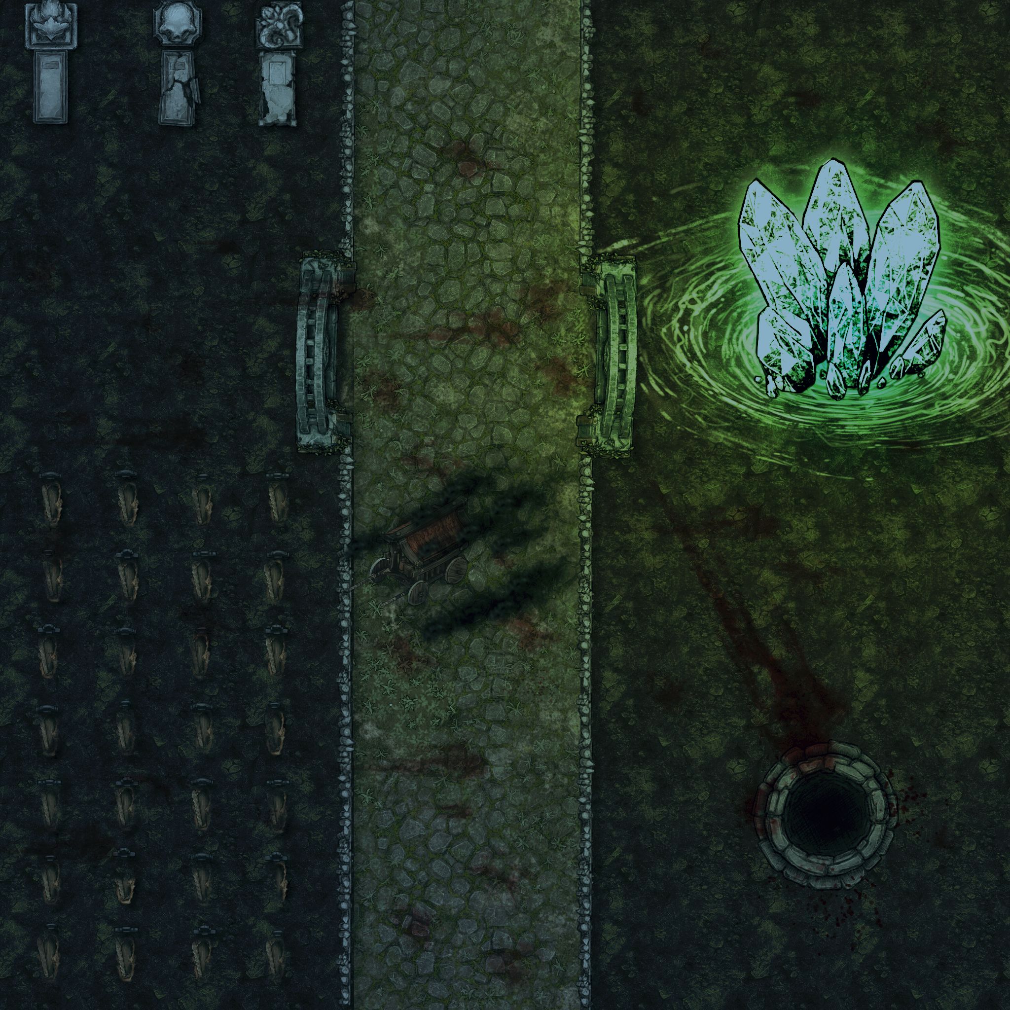 Graveyard battle | Inkarnate - Create Fantasy Maps Online