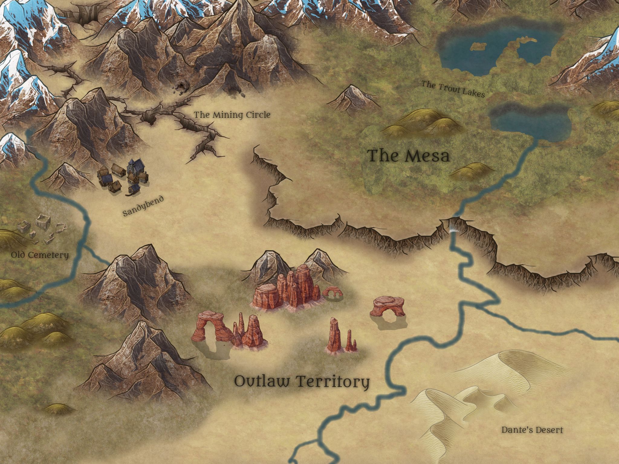Western map 1 | Inkarnate - Create Fantasy Maps Online