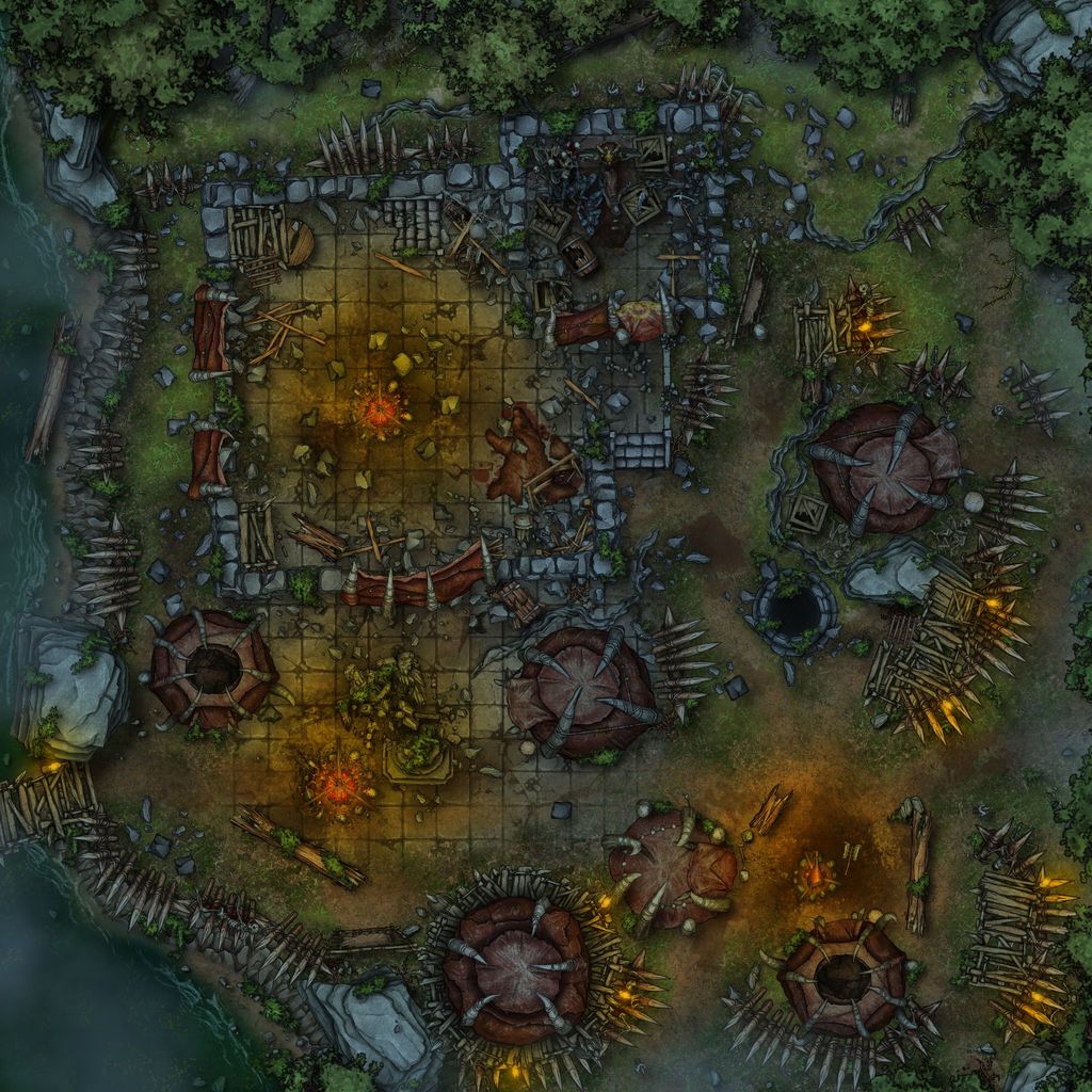 Orc Camp Daylight | Inkarnate - Create Fantasy Maps Online