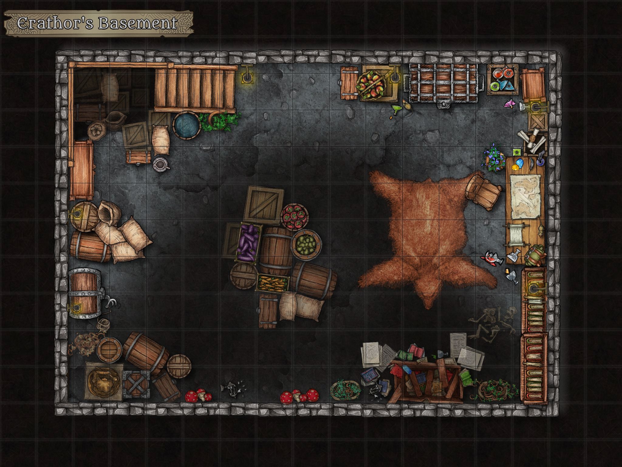 Erathor's Basement | Inkarnate - Create Fantasy Maps Online