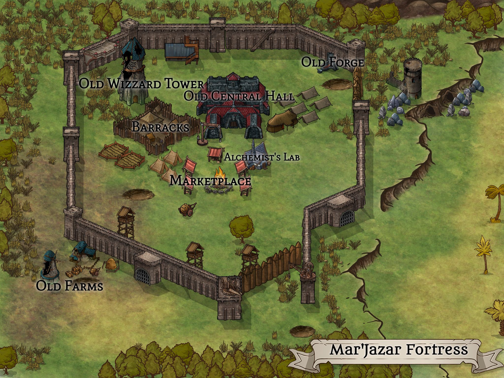 Ruins of Mar'Jazar | Inkarnate - Create Fantasy Maps Online