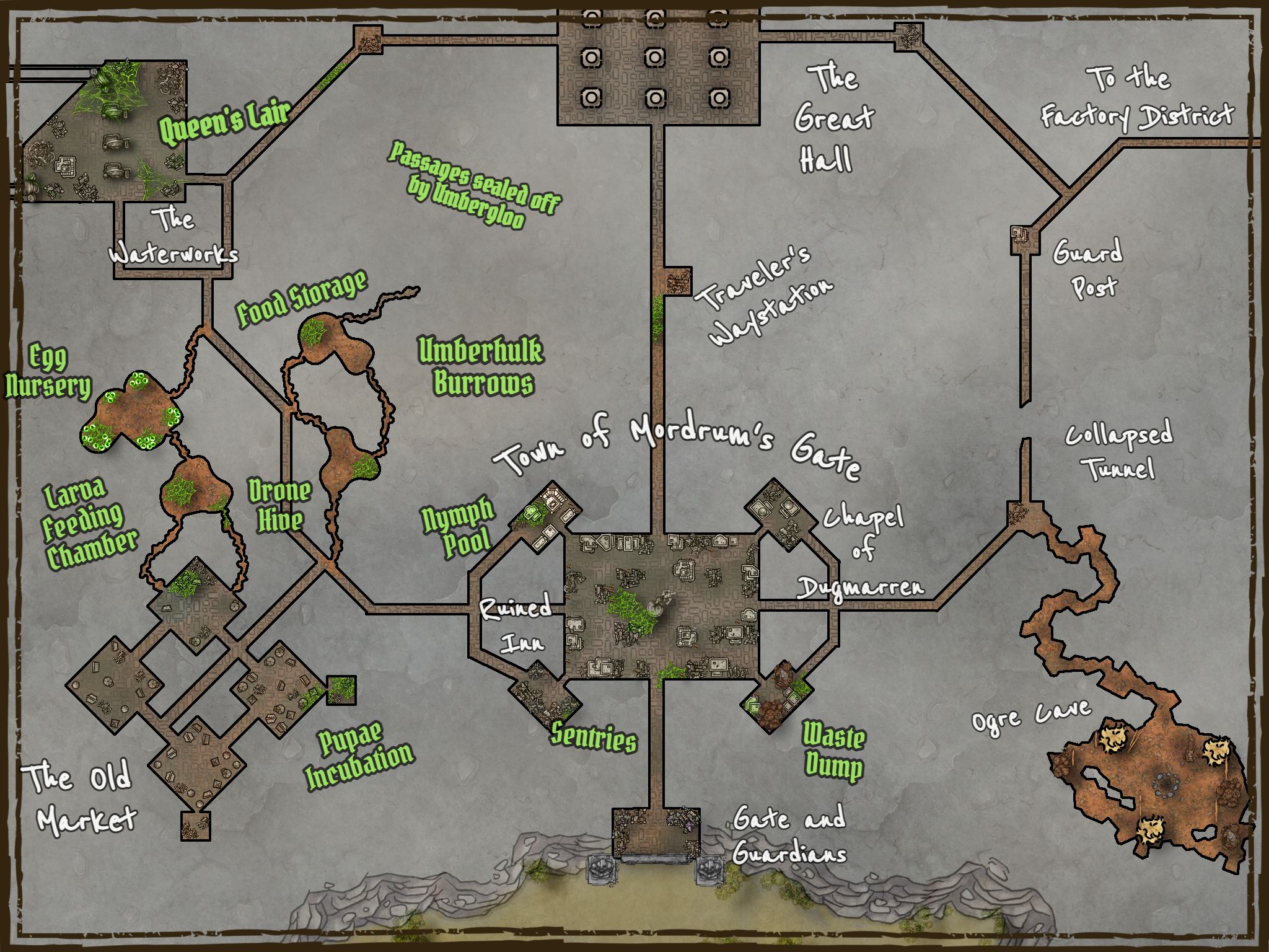 Inner Ward - Gate District | Inkarnate - Create Fantasy Maps Online