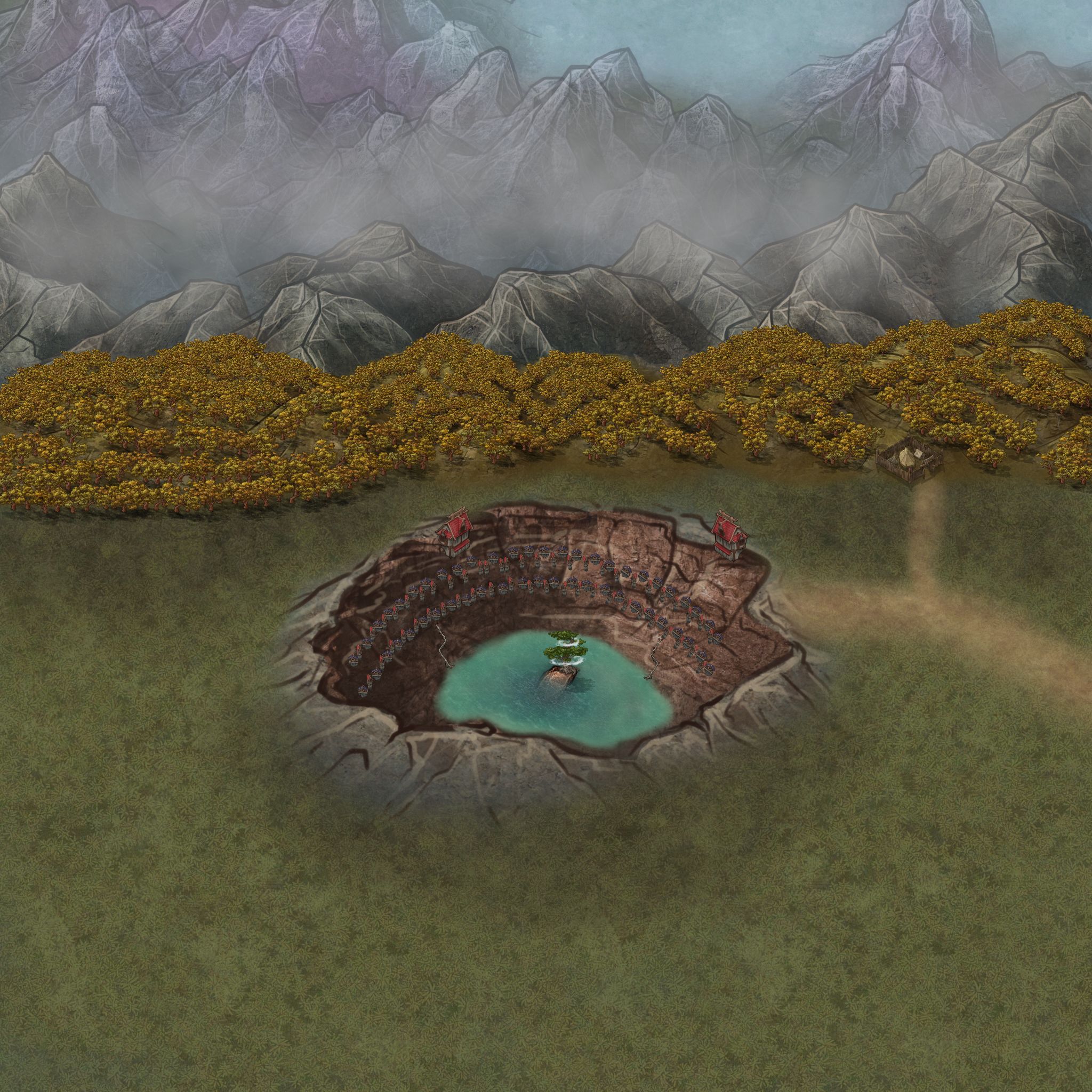 The People of the Crater | Inkarnate - Create Fantasy Maps Online