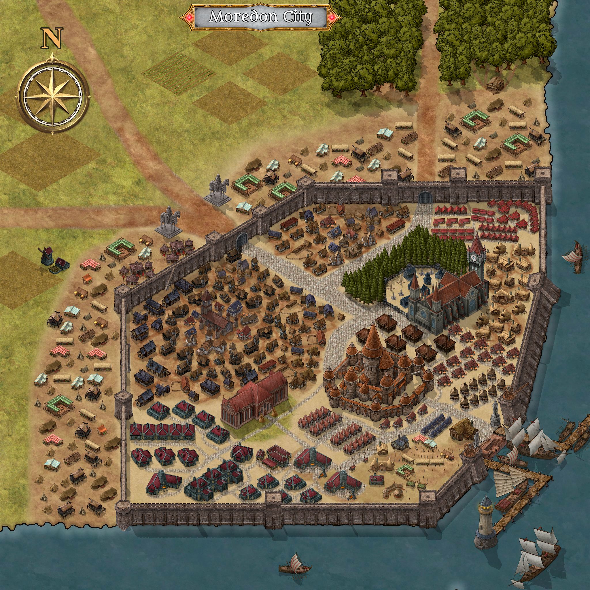 Moredon City | Inkarnate - Create Fantasy Maps Online