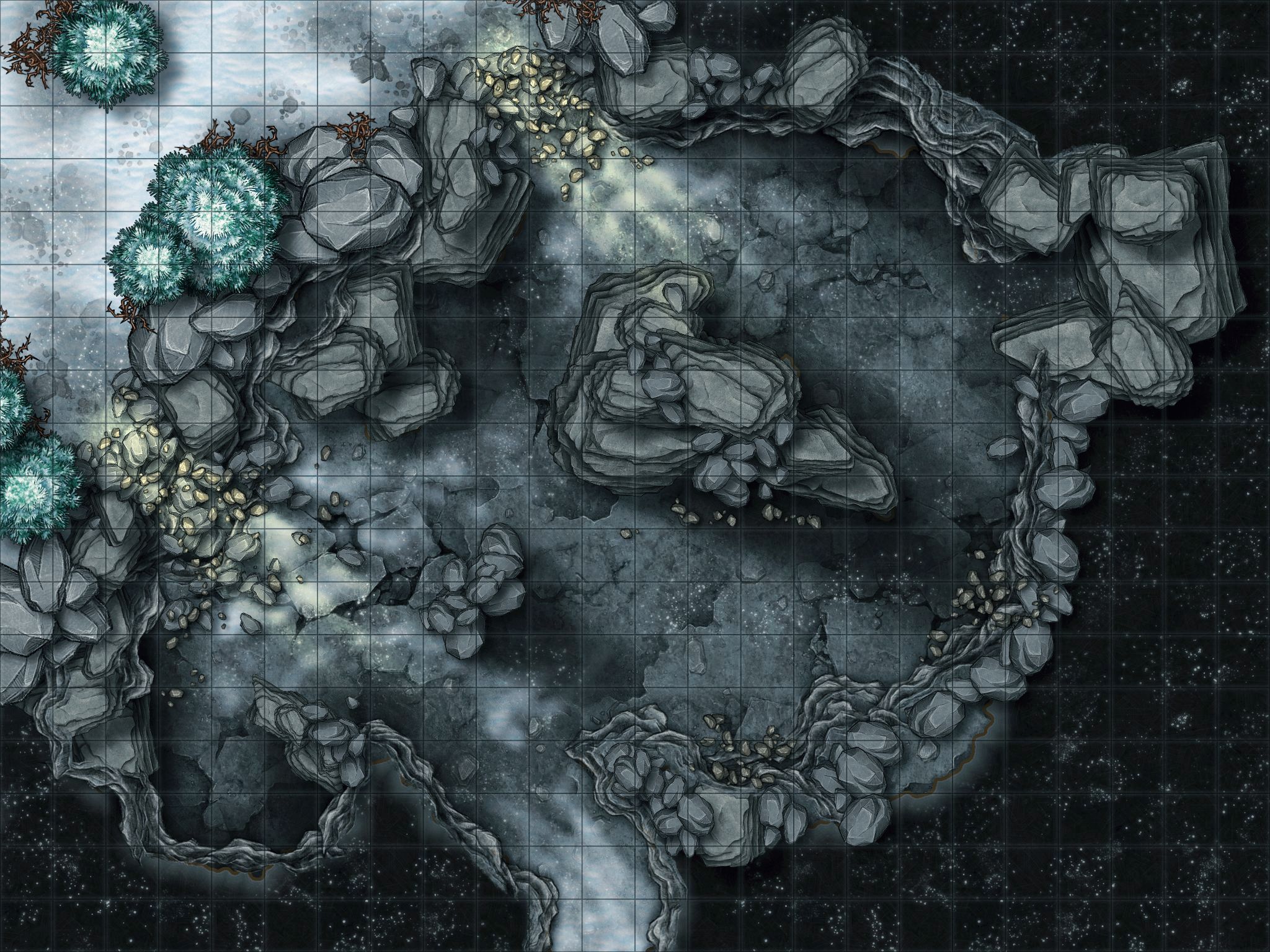 Snowy Cave | Inkarnate - Create Fantasy Maps Online
