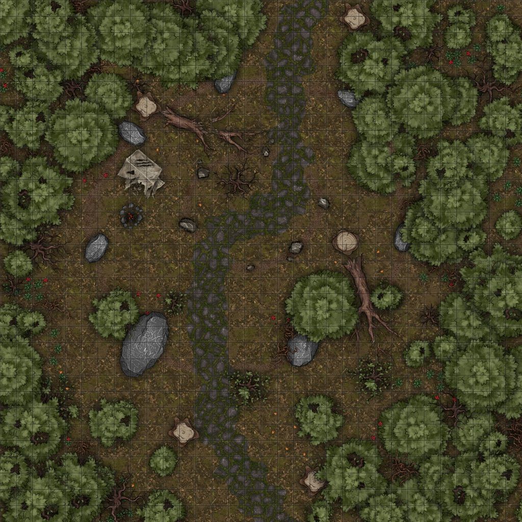 Forest encounter map | Inkarnate - Create Fantasy Maps Online