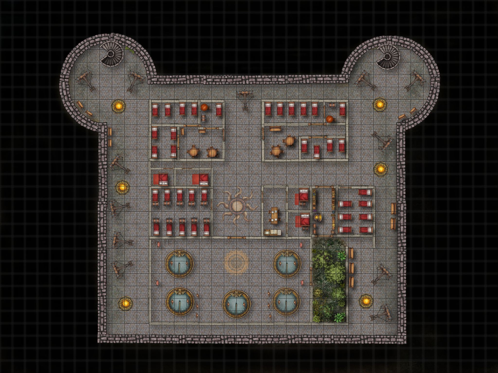 Castle Floor 2 | Inkarnate - Create Fantasy Maps Online
