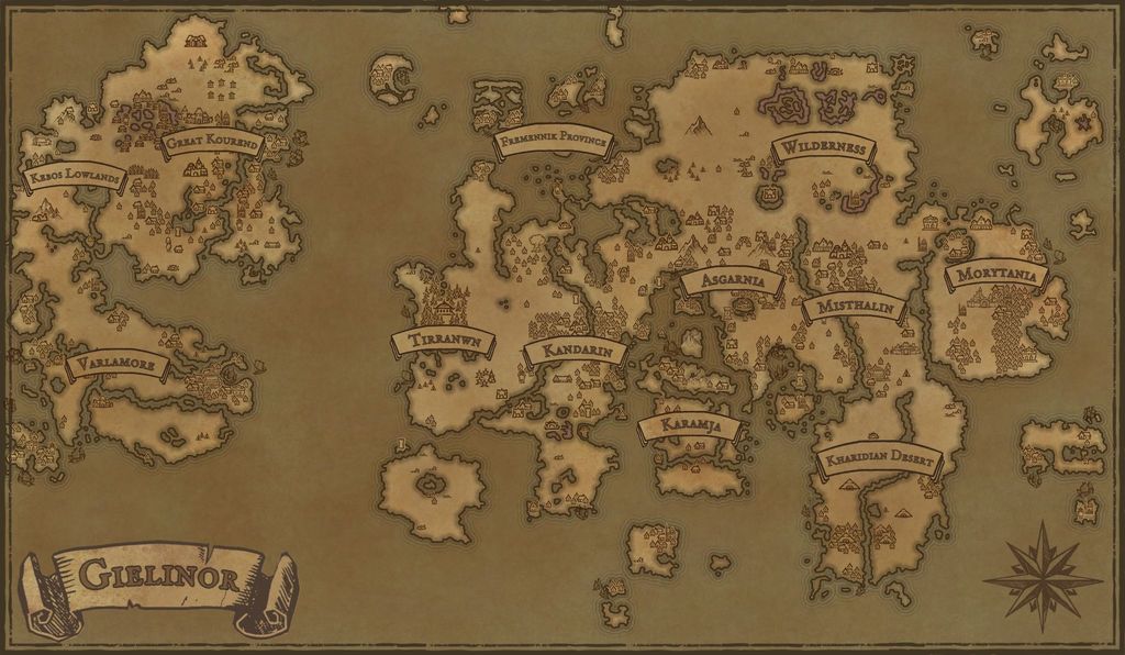 World Map (With Titles) | Inkarnate - Create Fantasy Maps Online