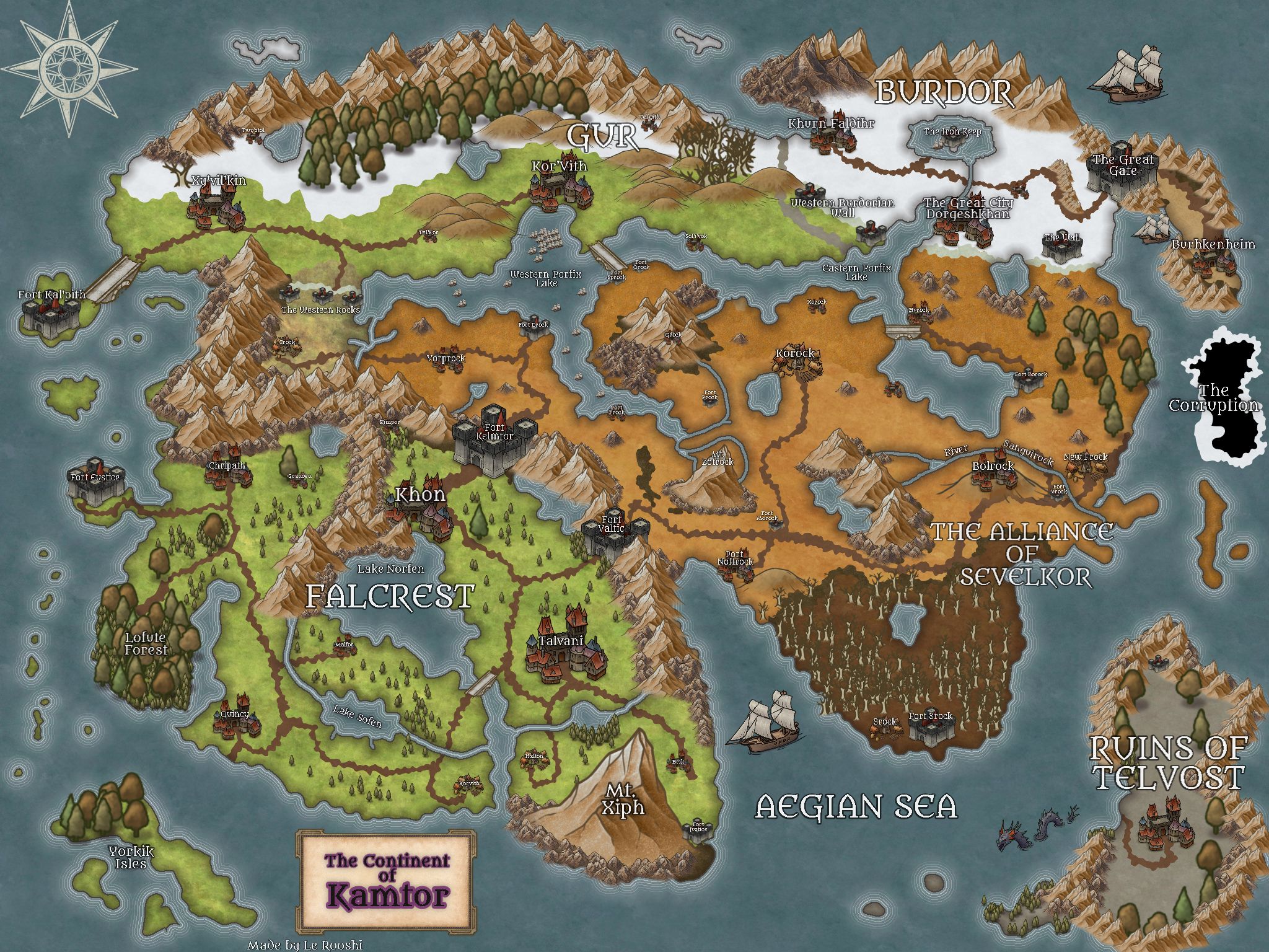 Continent of Tal | Inkarnate - Create Fantasy Maps Online