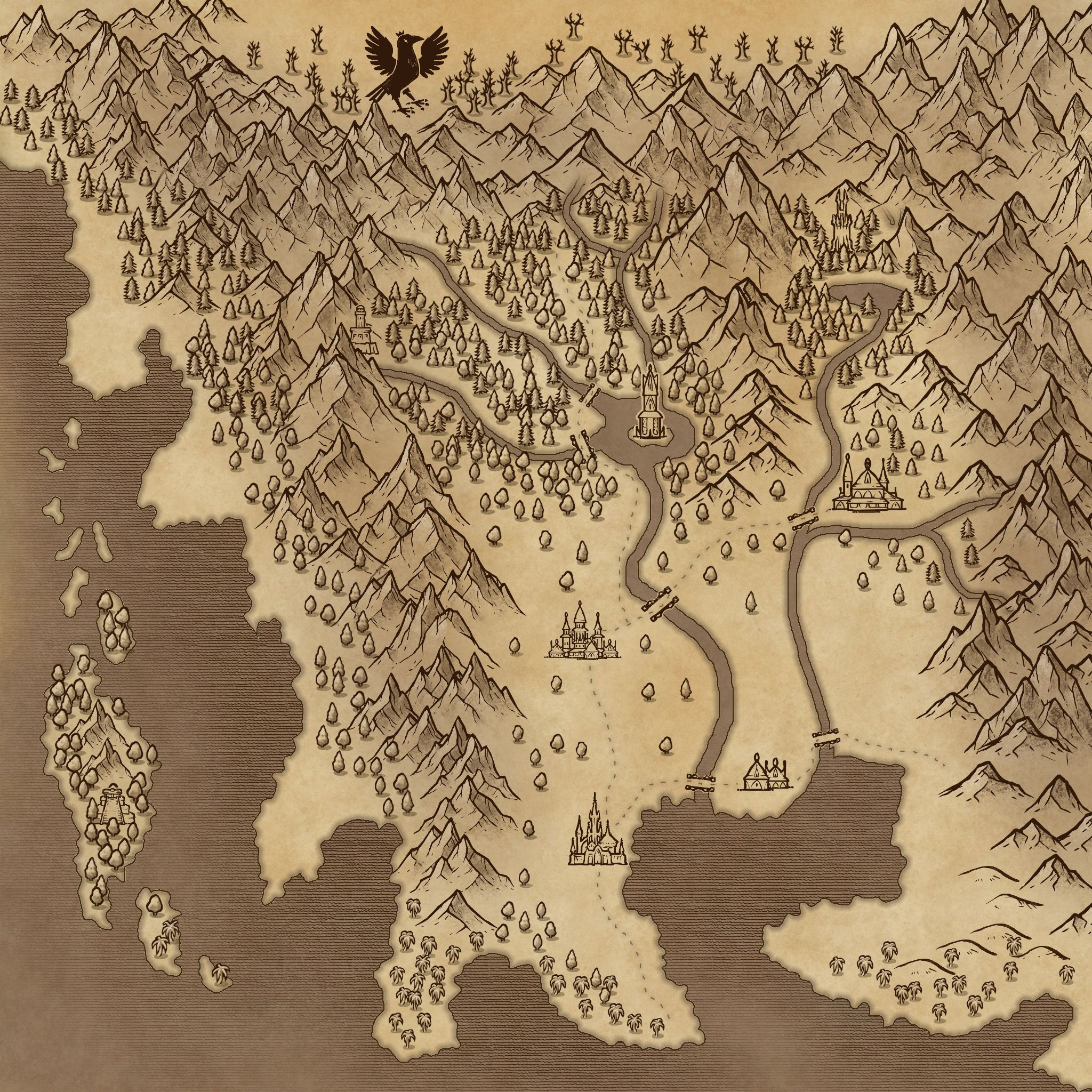 Old Fantasy Map