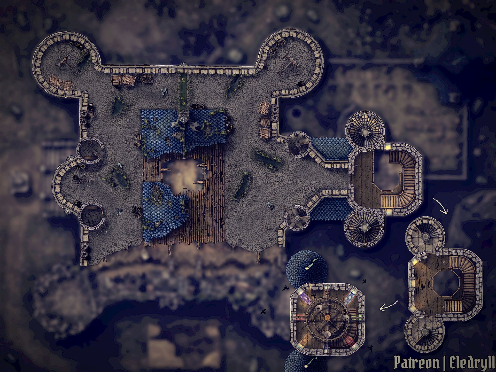 Argynvostholt - Roof | Inkarnate - Create Fantasy Maps Online