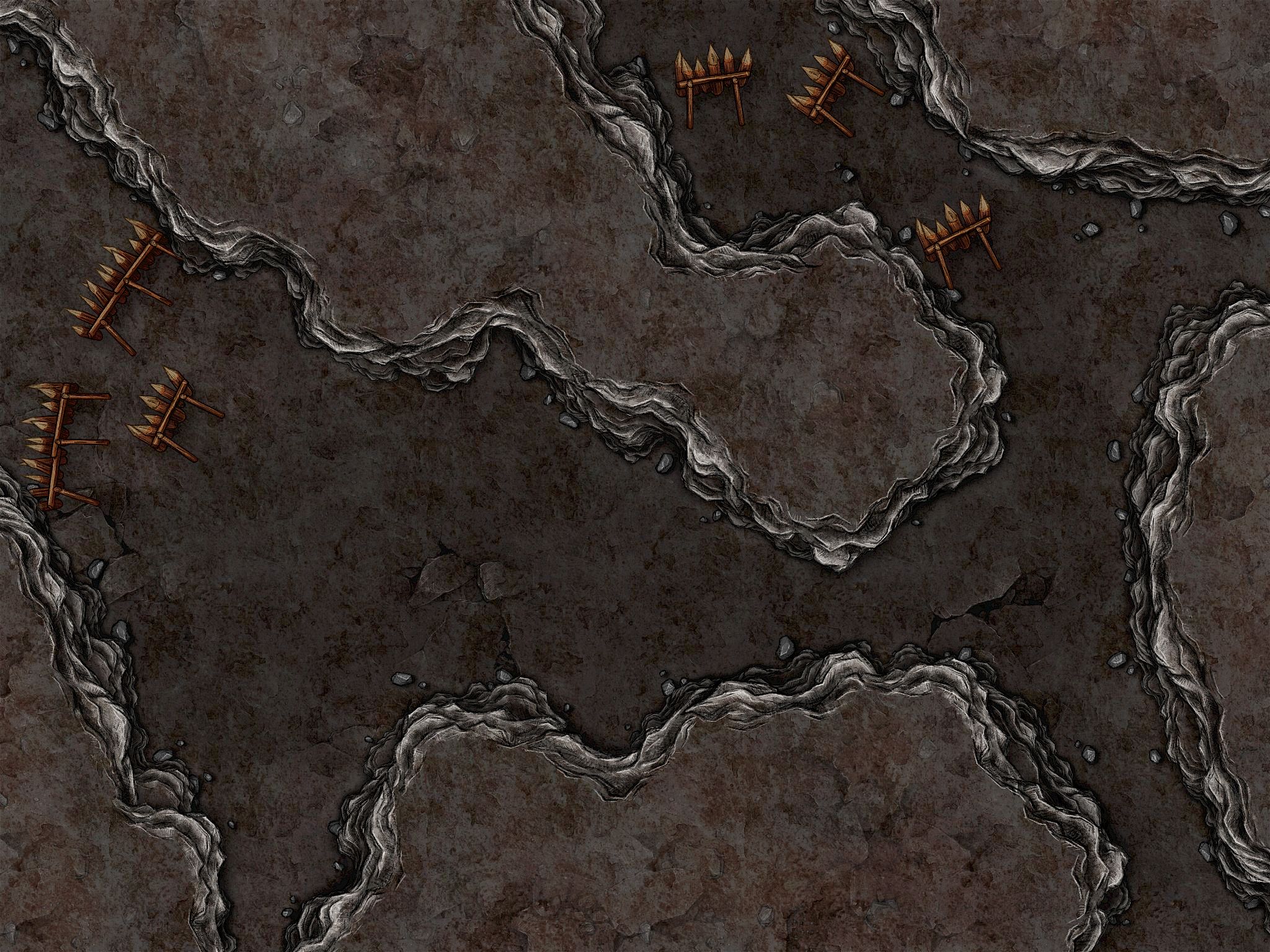 Cave Tunnel - Chokepoint | Inkarnate - Create Fantasy Maps Online